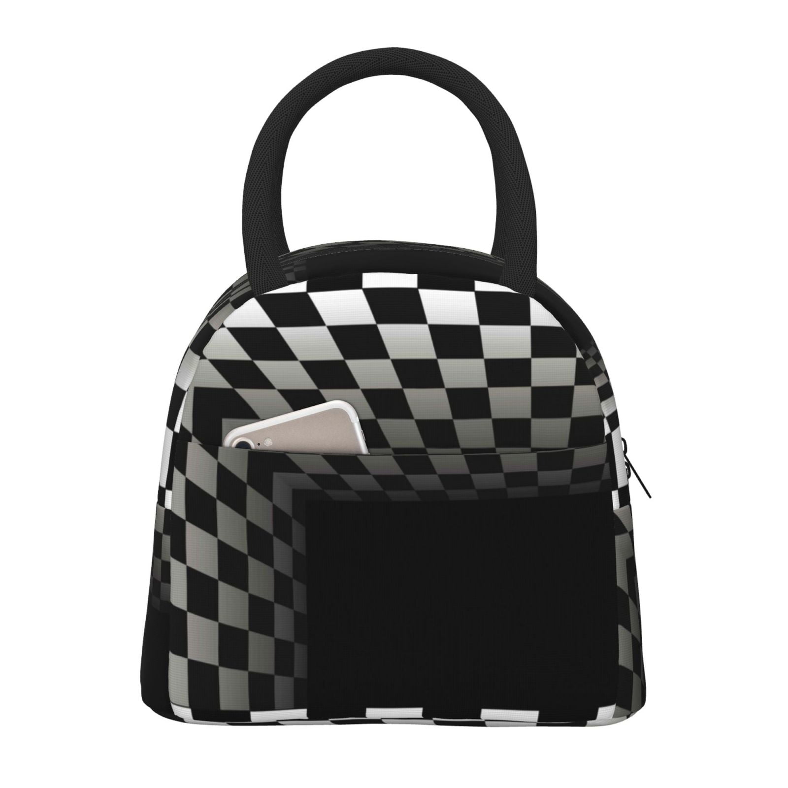 Hirioo 3d Black and White Checkerboard Tunnel for Eco-friendly Lunch ...