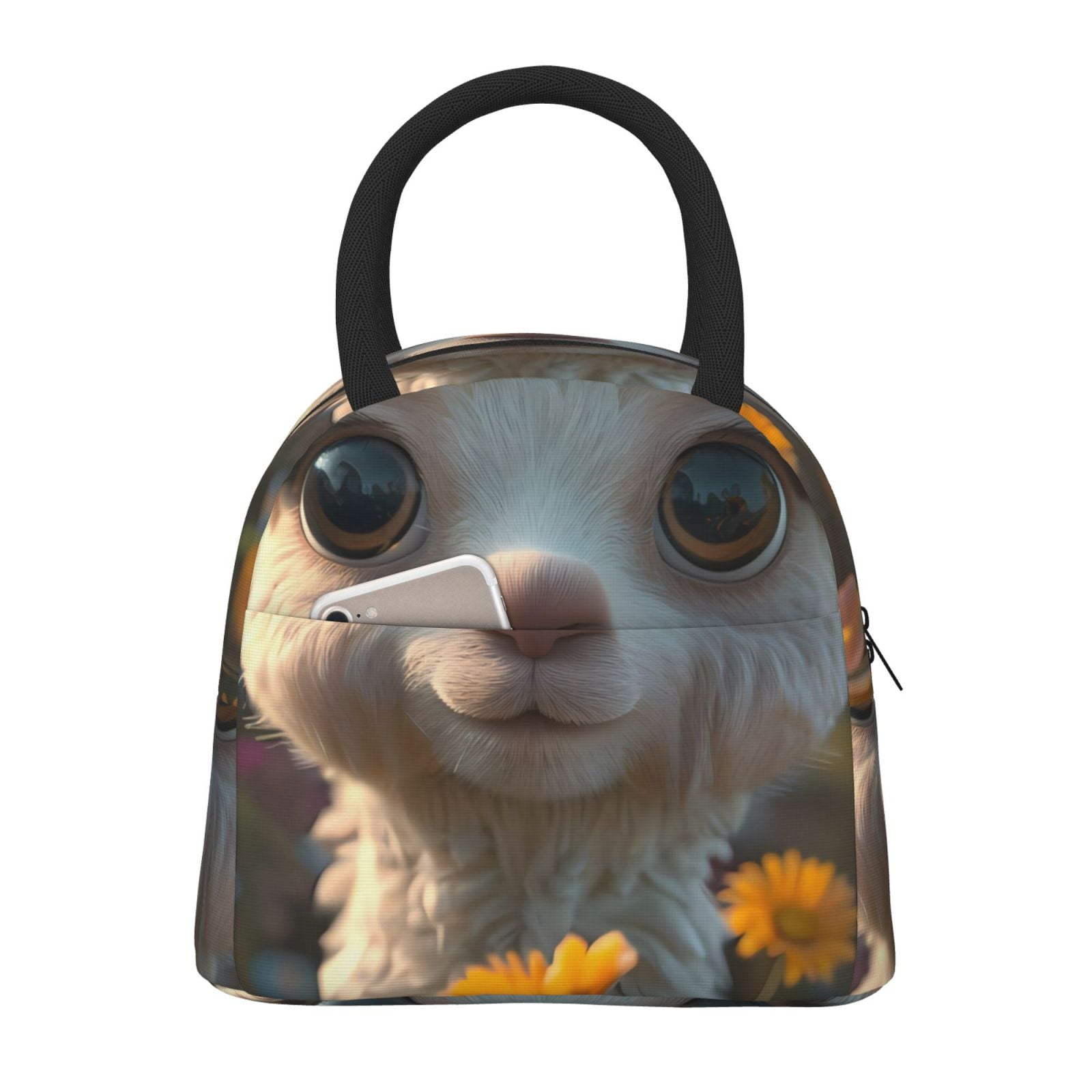 Hirioo Adorable Llama In Flowers for Eco-friendly Lunch Box,Leakproof ...