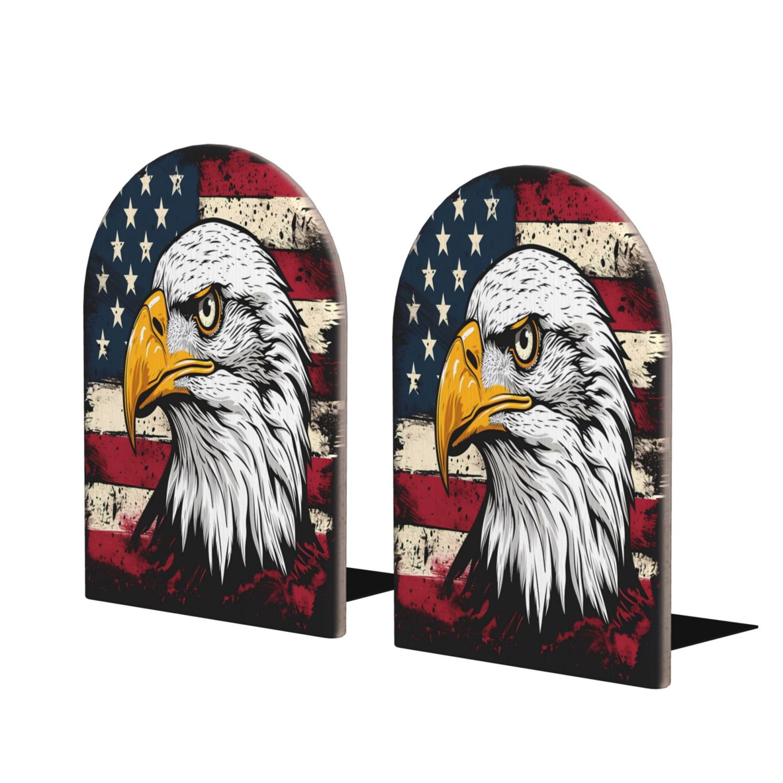 Hirioo American Bald Eagle for Bookends Decorative Bookends for Shelves ...