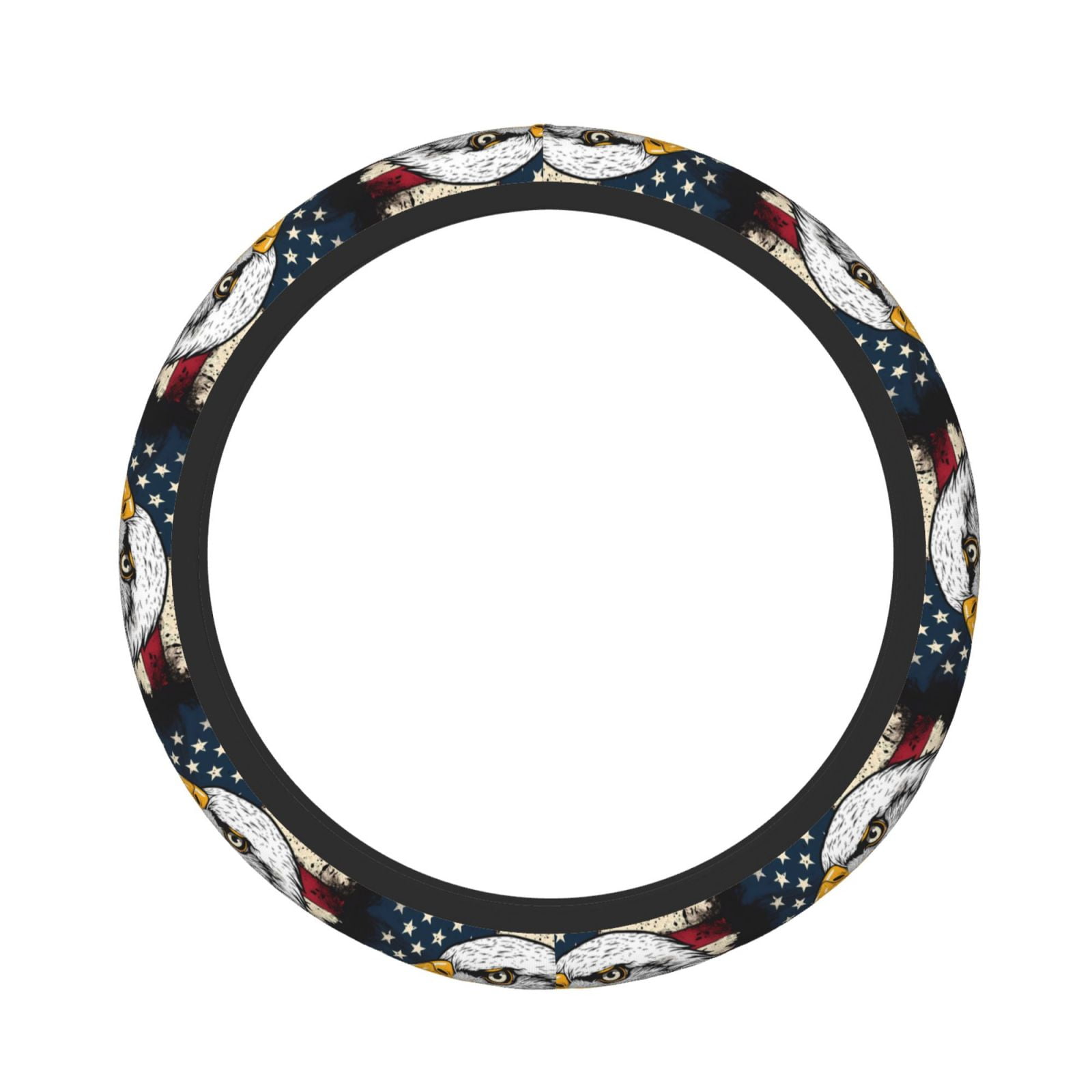 Hirioo American Bald Eagle for Elastic Stretch Steering Wheel Cover ...