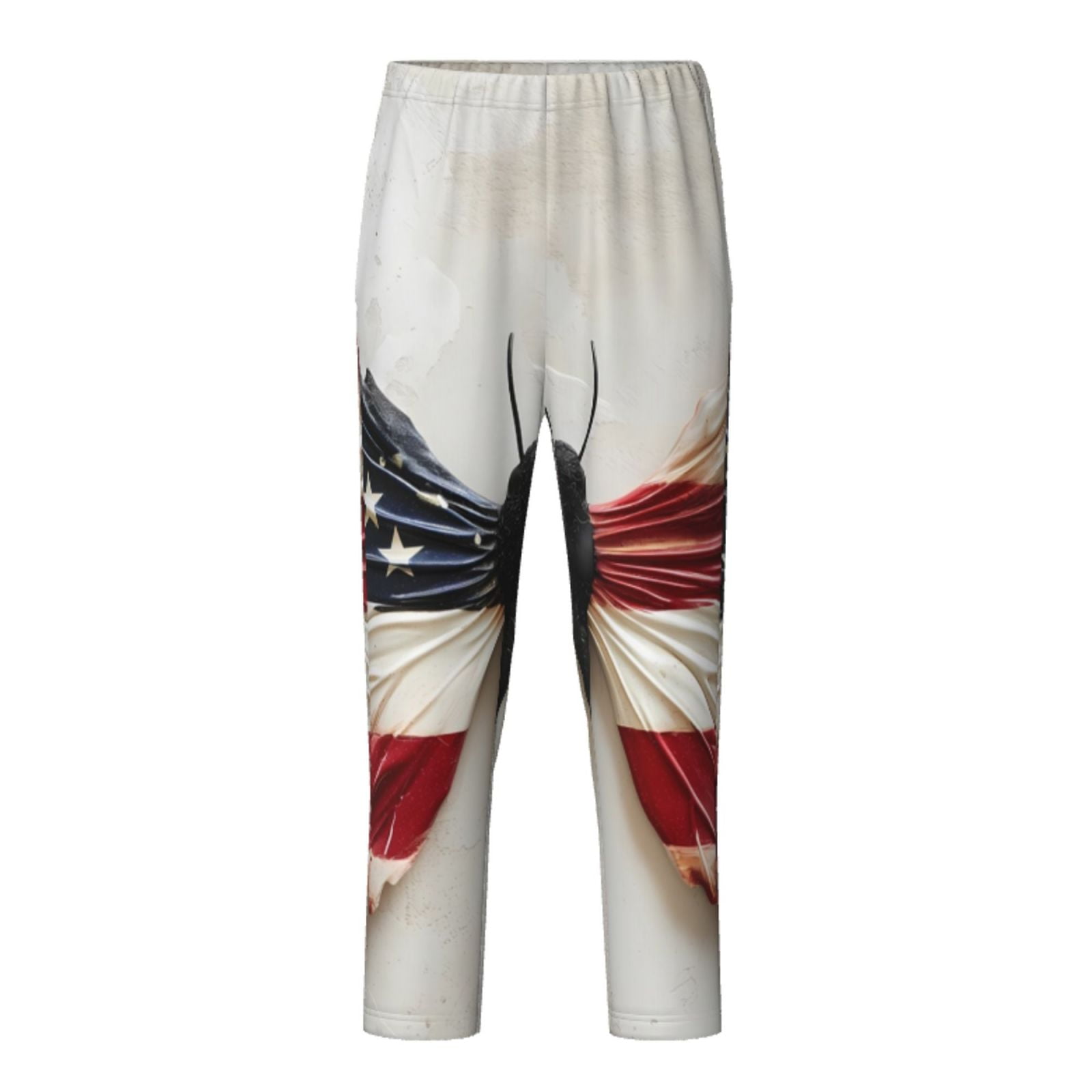 Hirioo American Flag Butterfly Wall for Teenagers' Pajama Pants Womens ...