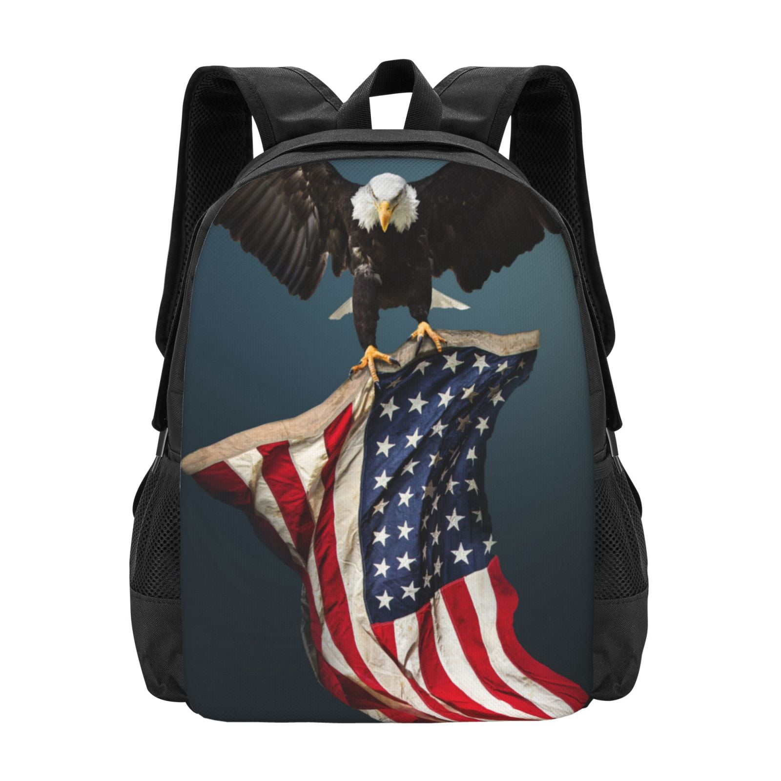 Hirioo American Flag for Minimalist Backpack Large Capacity Backpack ...
