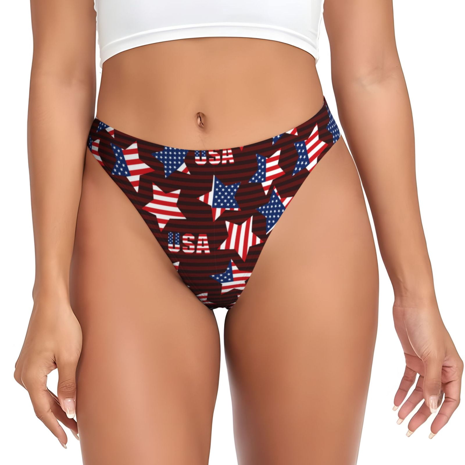 Hirioo American Stars1 For G String Thongs For Women Sexy Seamless Low 1172