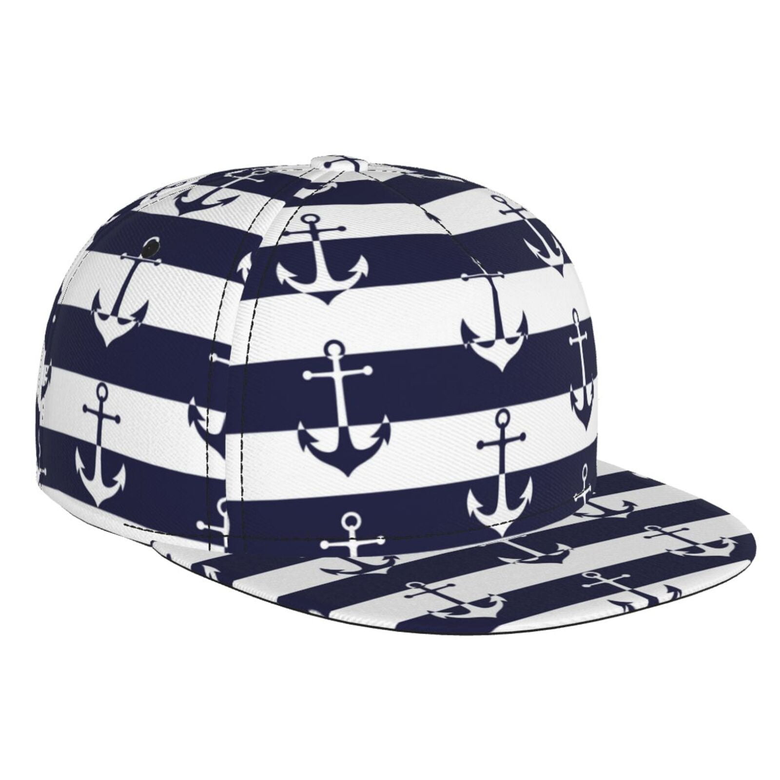Hirioo Anchors for Baseball Cap Men Cap Flat Brim for Men Women Teens ...