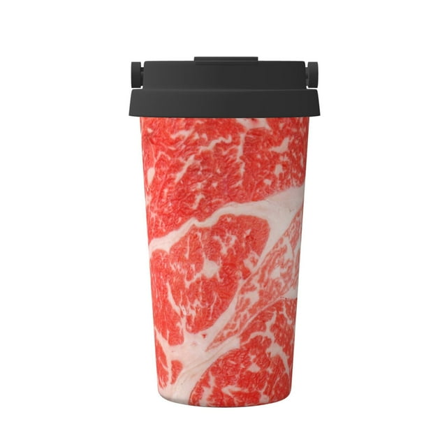 Hirioo Beef Steaks for Coffee Travel Mug Insulated Coffee Mug with Lid ...