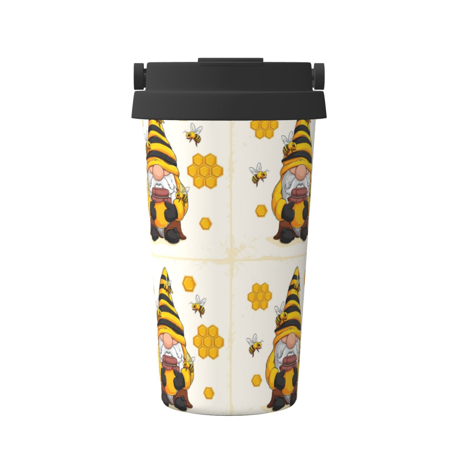 Hirioo Beekeeper Gnome Holding A Glass for Coffee Travel Mug Insulated ...