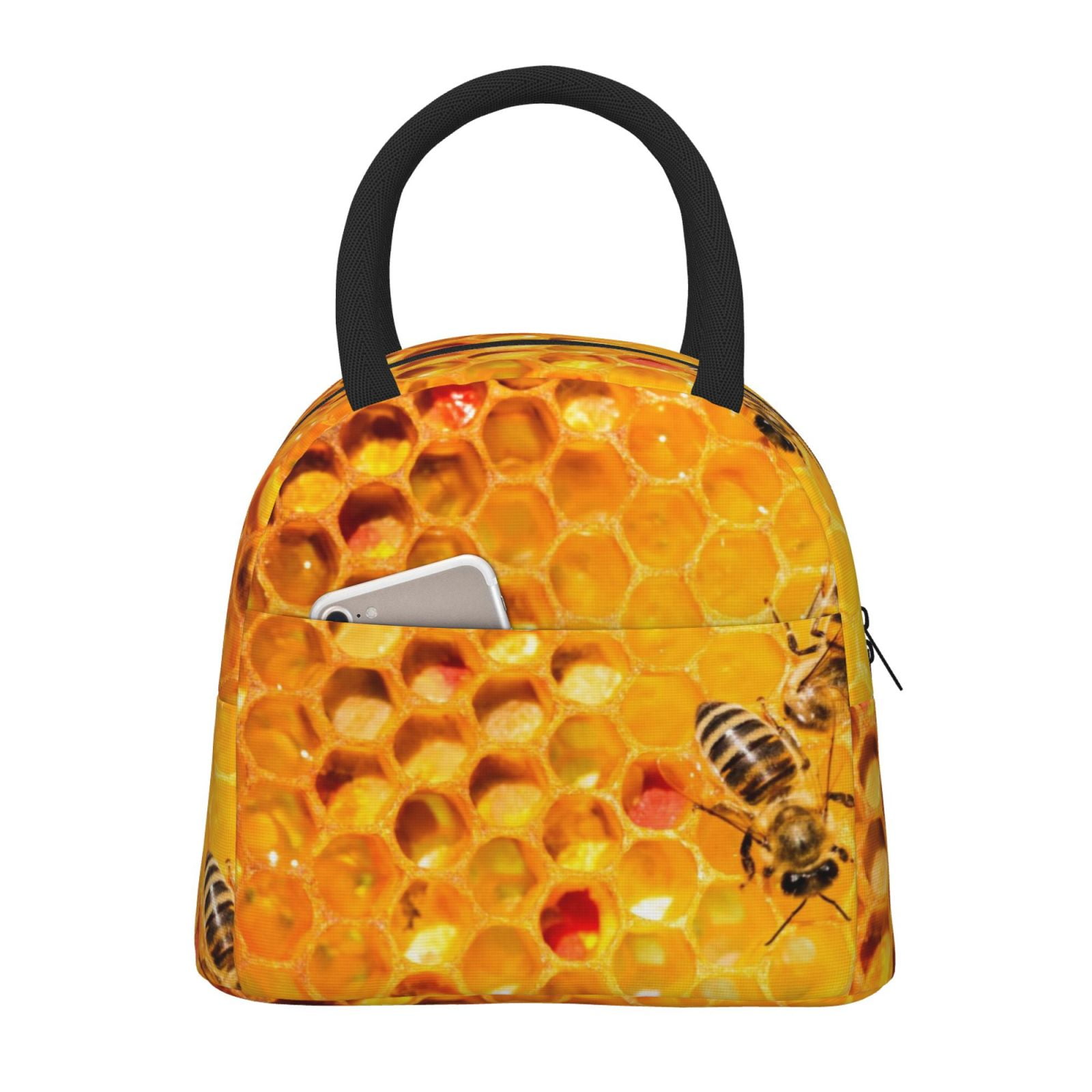 Hirioo Bees on Hive Honeycomb for Eco-friendly Lunch Box,Leakproof Lunch Box for School, Work ...