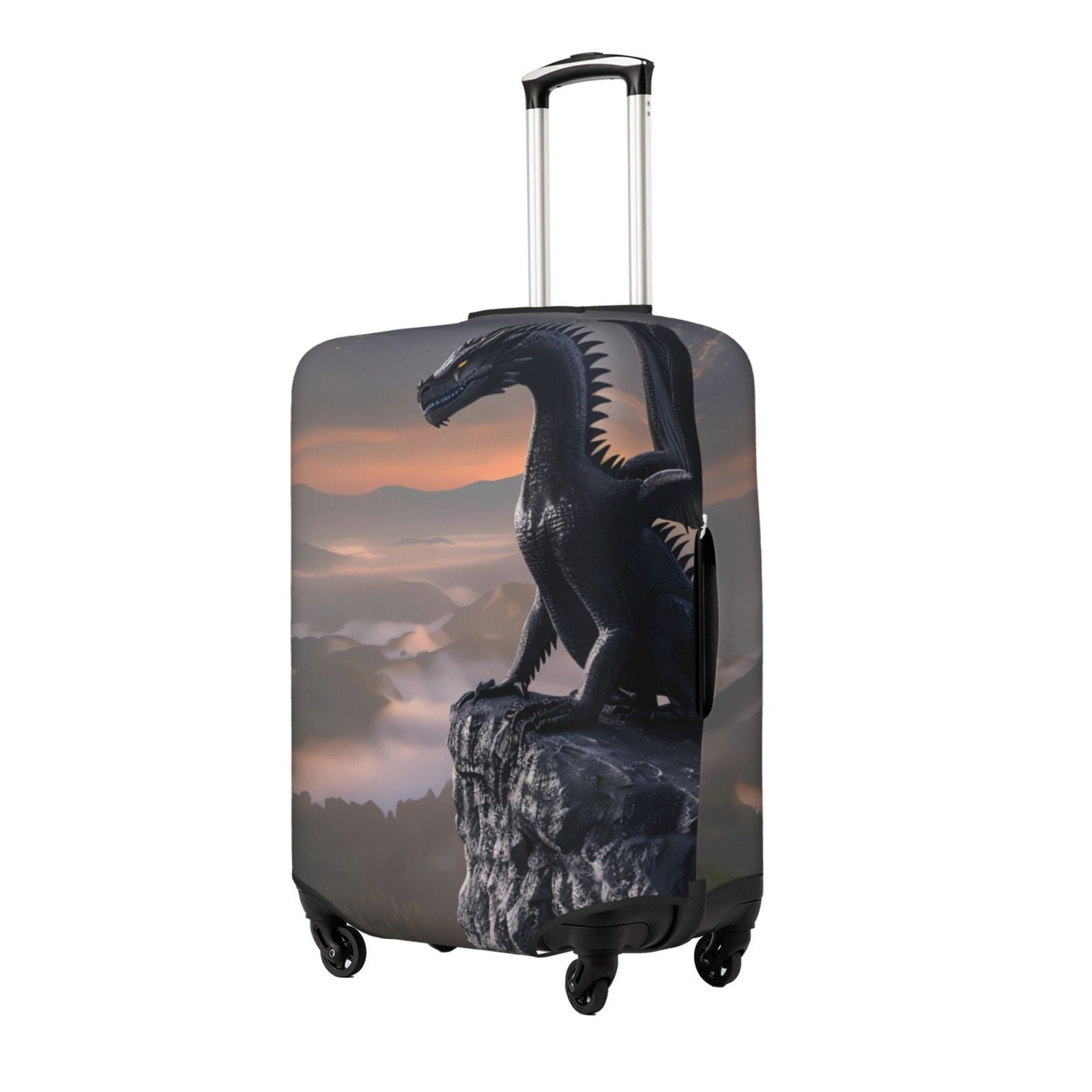 Hirioo Black Dragon Cliff Dawn for Elasticity Suitcase Cover (No ...