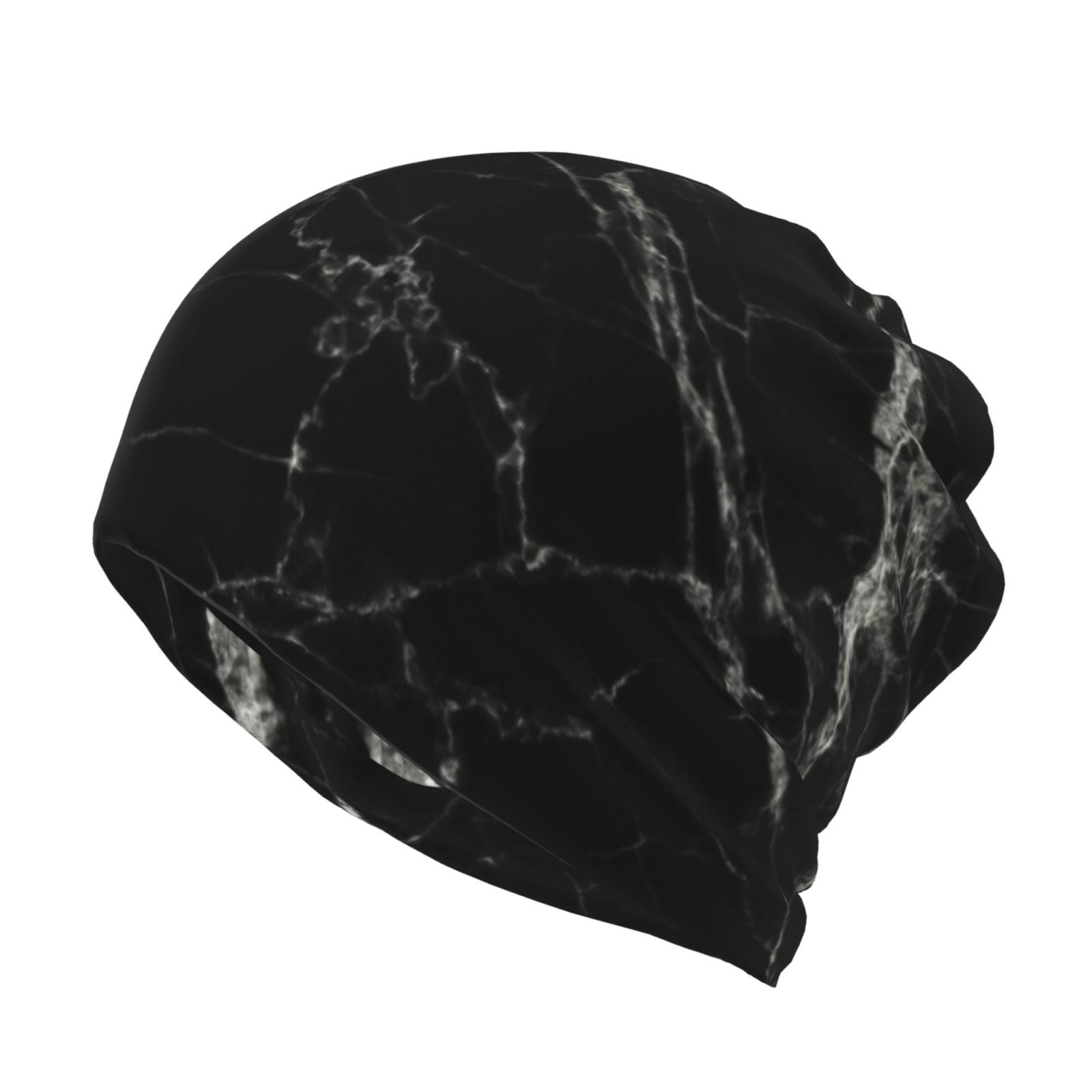 Hirioo Black Marble Texture Abstract for Multifunction Beanie Hat for ...
