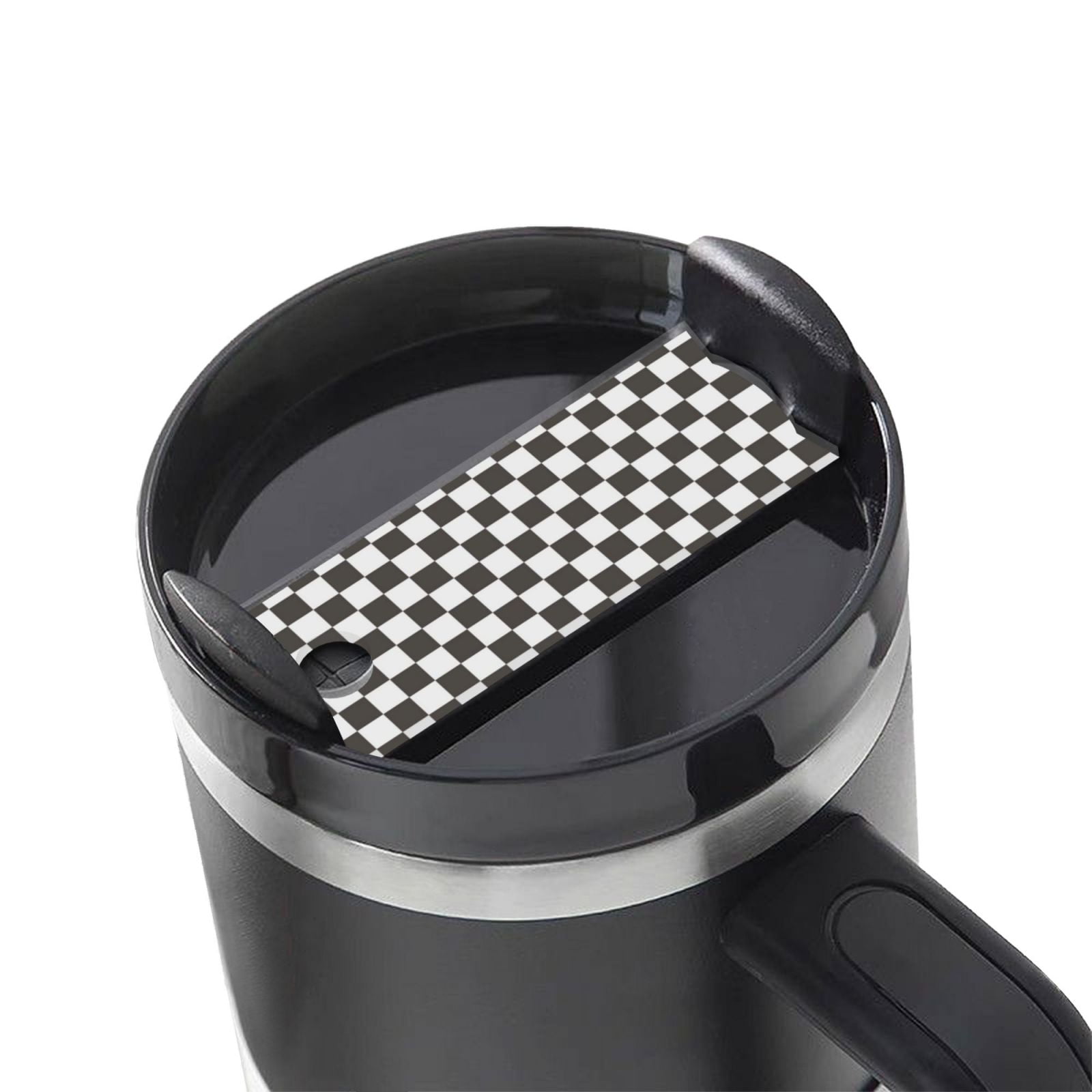 Hirioo Black and White Checkerboard for Stanley Cup Lid Nameplate ...