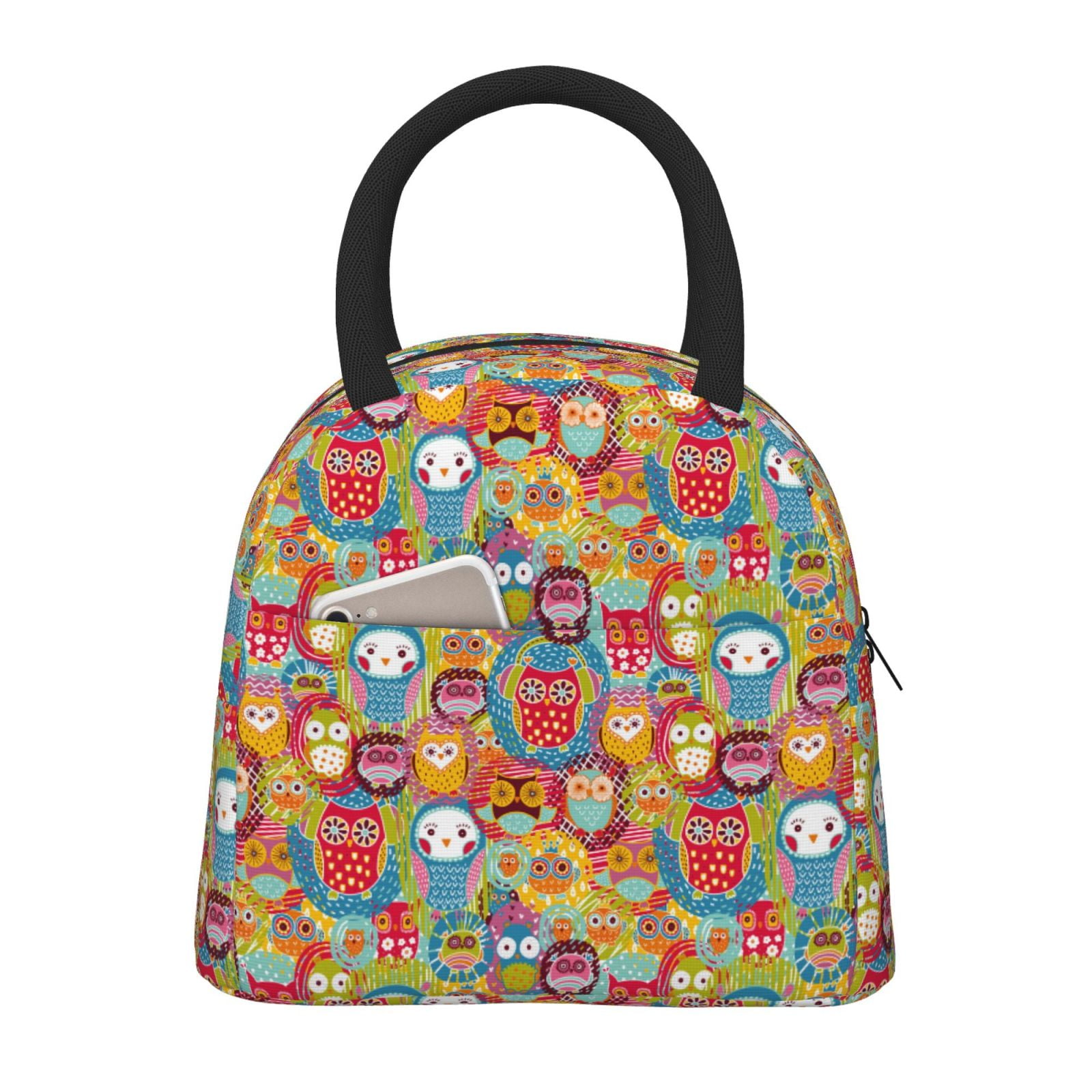 Hirioo Boho Cute Owls for Eco-friendly Lunch Box,Leakproof Lunch Box ...