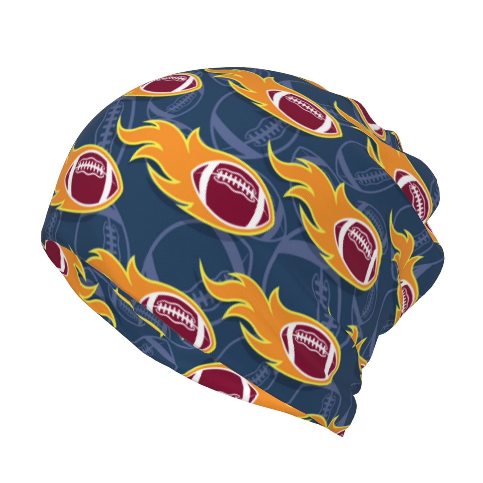 Hirioo Burning Rugby Balls for Multifunction Beanie Hat for Men and ...