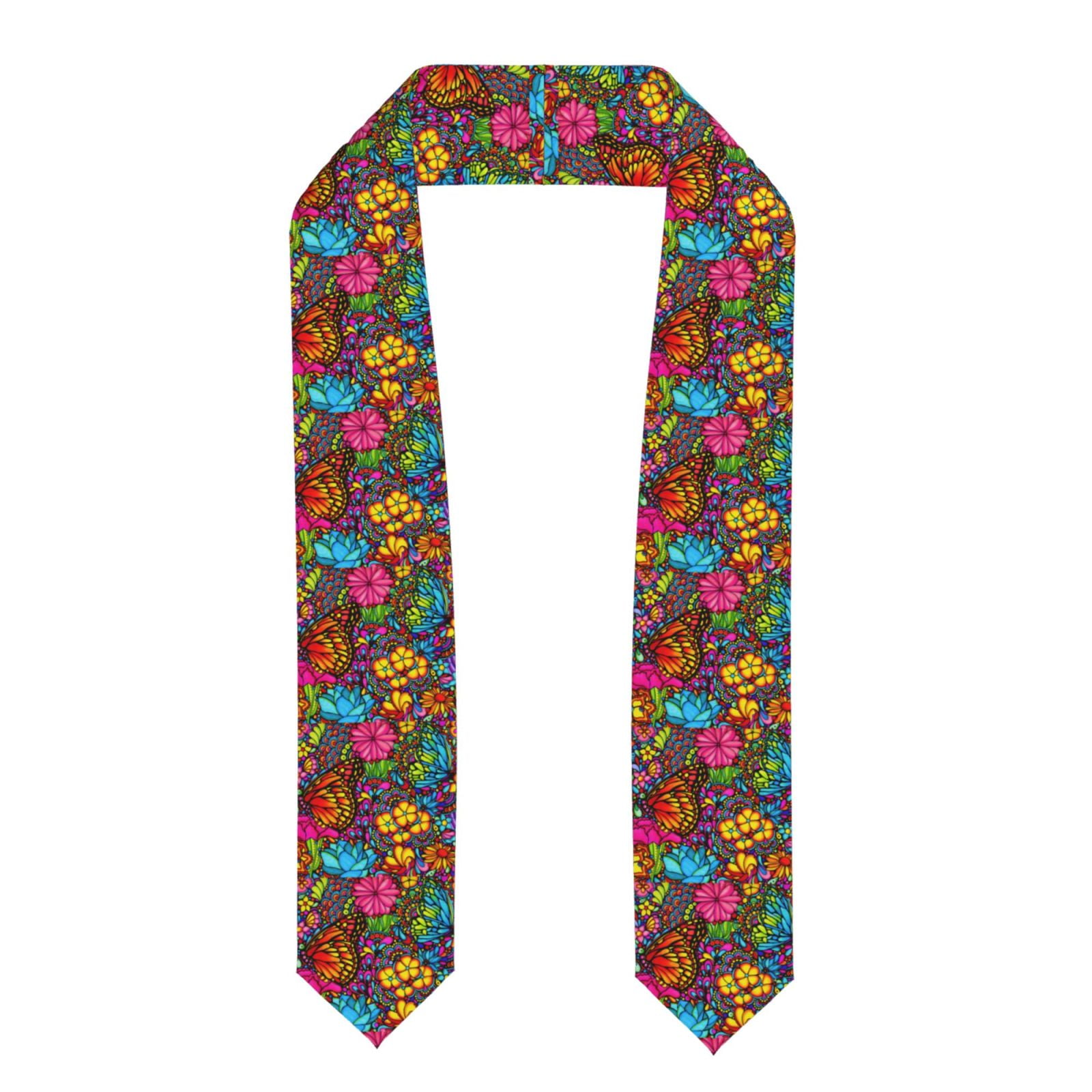 Hirioo Butterfly Garden for 72" Graduation Shawl Stole Unisex Adults ...