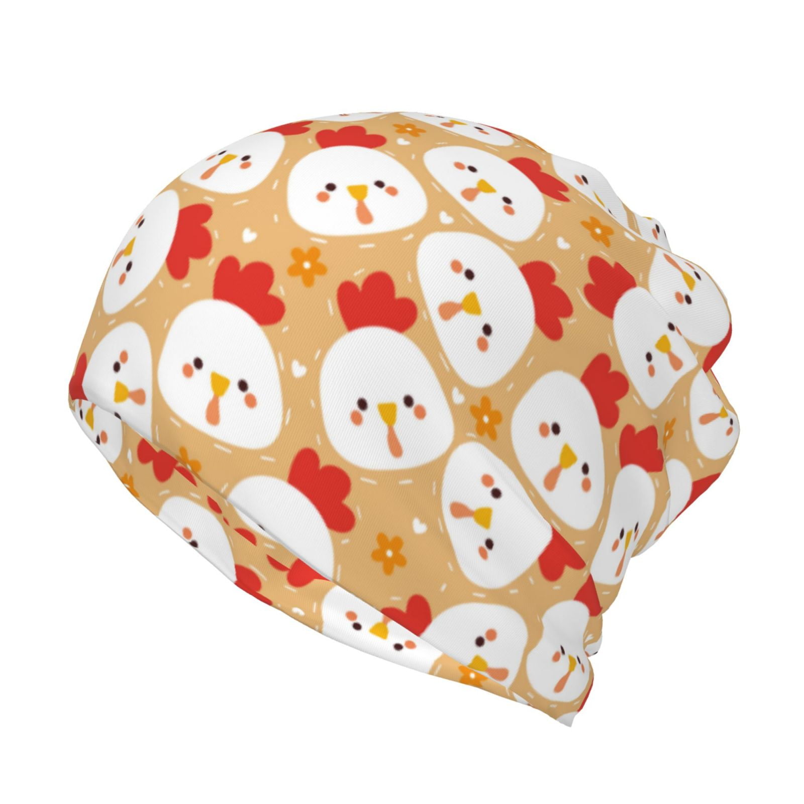 Hirioo Cartoon Chicken for Multifunction Beanie Hat for Men and Women ...