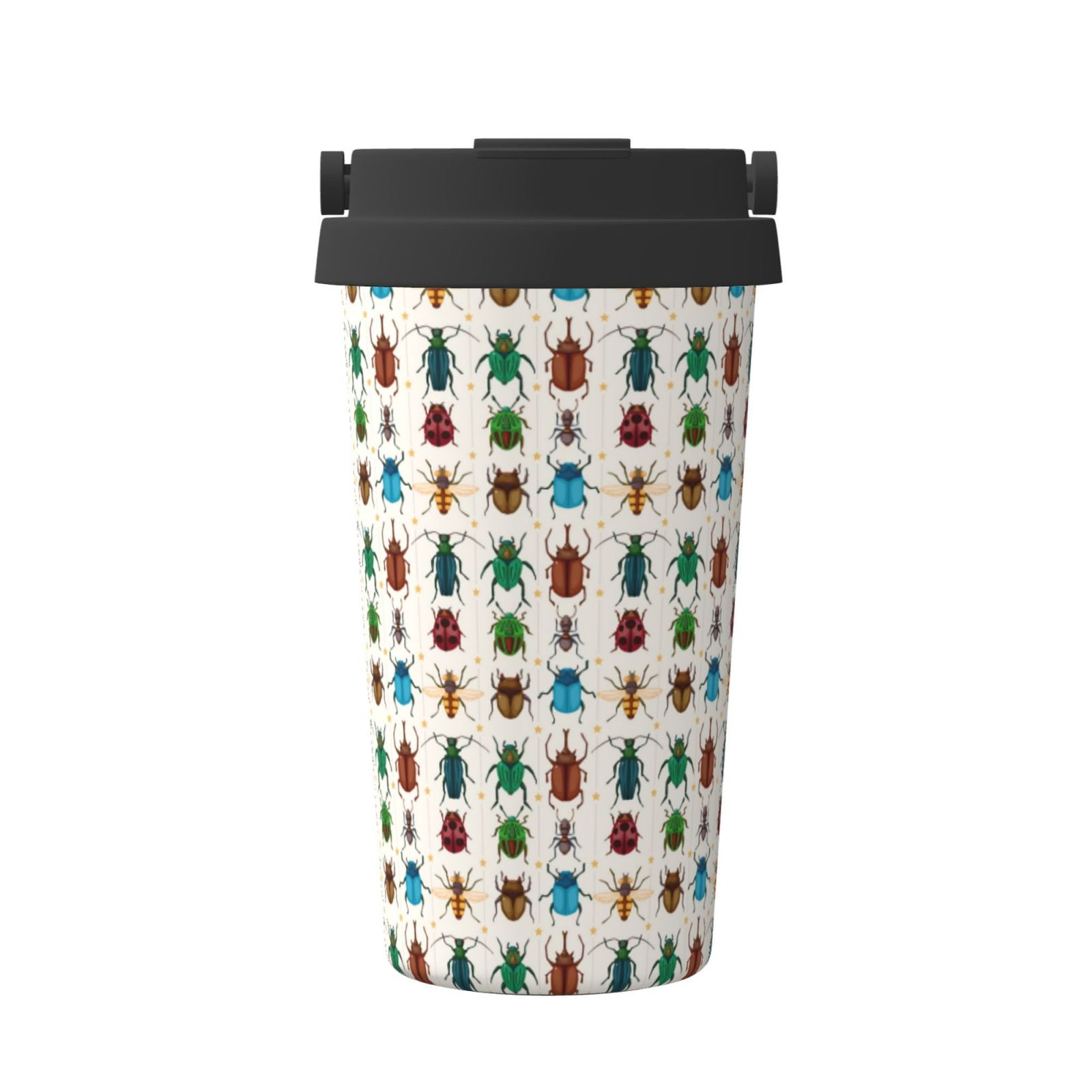 Hirioo Cartoon Insects for Coffee Travel Mug Insulated Coffee Mug with ...