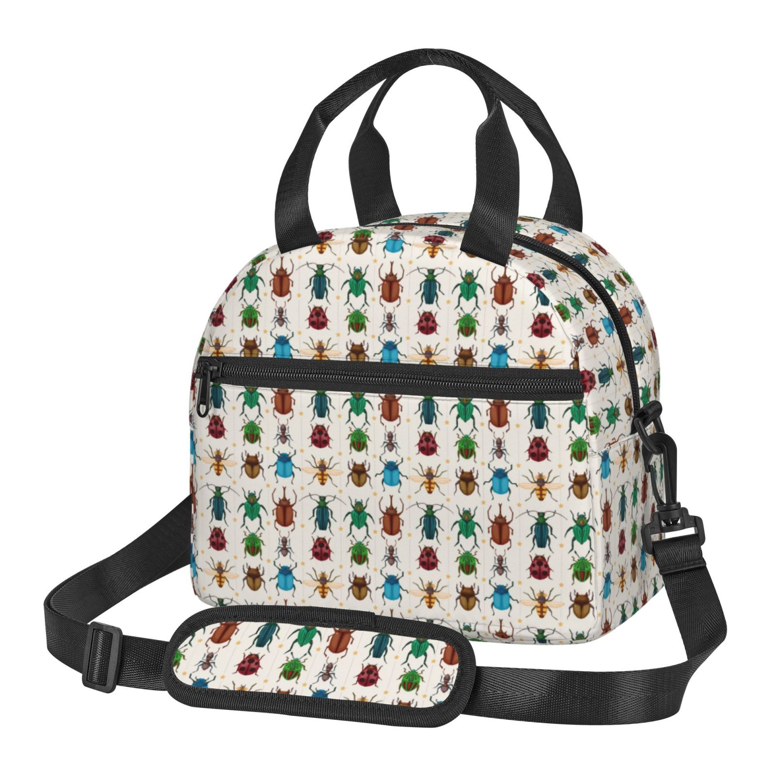 Hirioo Cartoon Insects for Crossbody Lunch Box for Women Men with ...