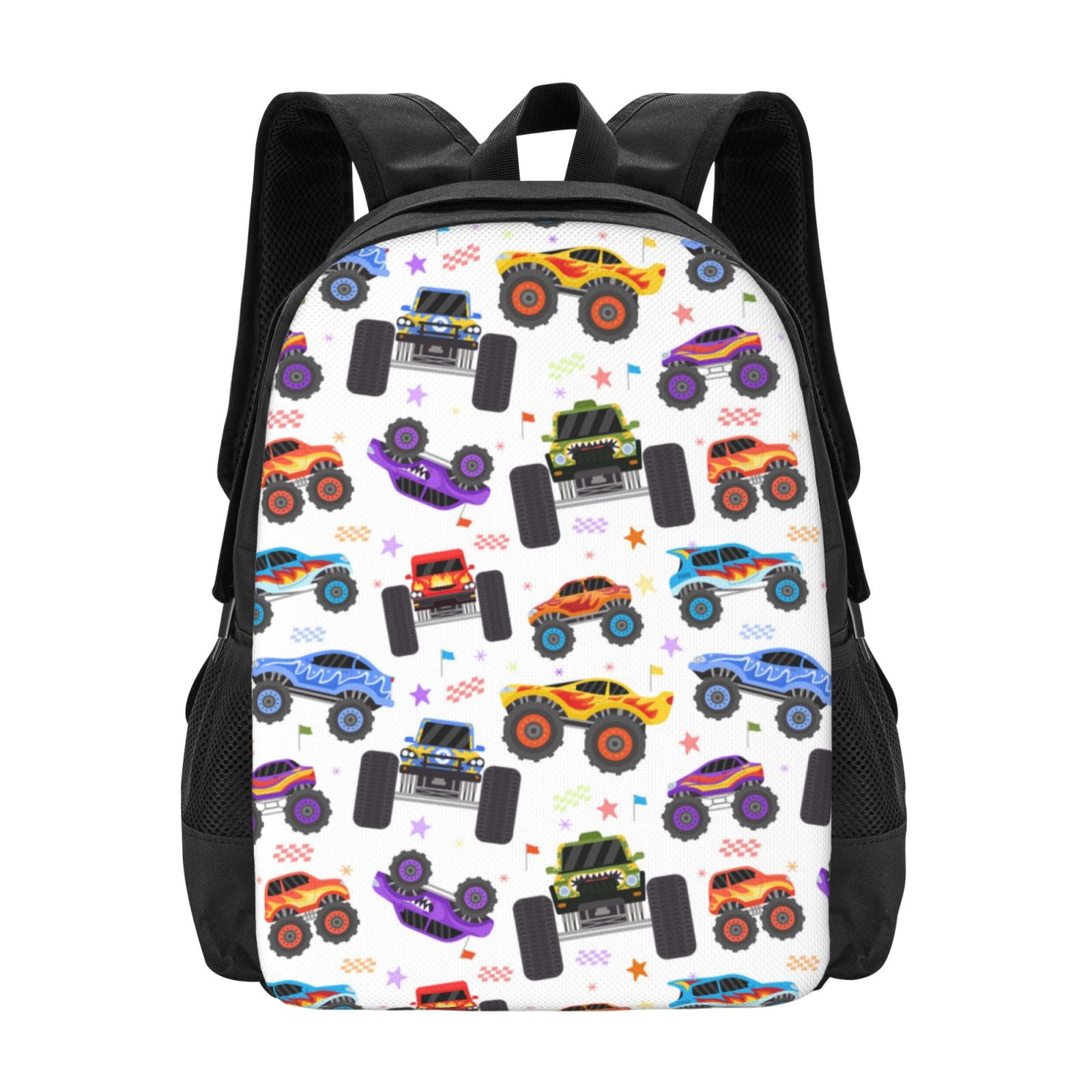 Hirioo Cartoon Monster Trucks1 for Minimalist Backpack Large Capacity ...