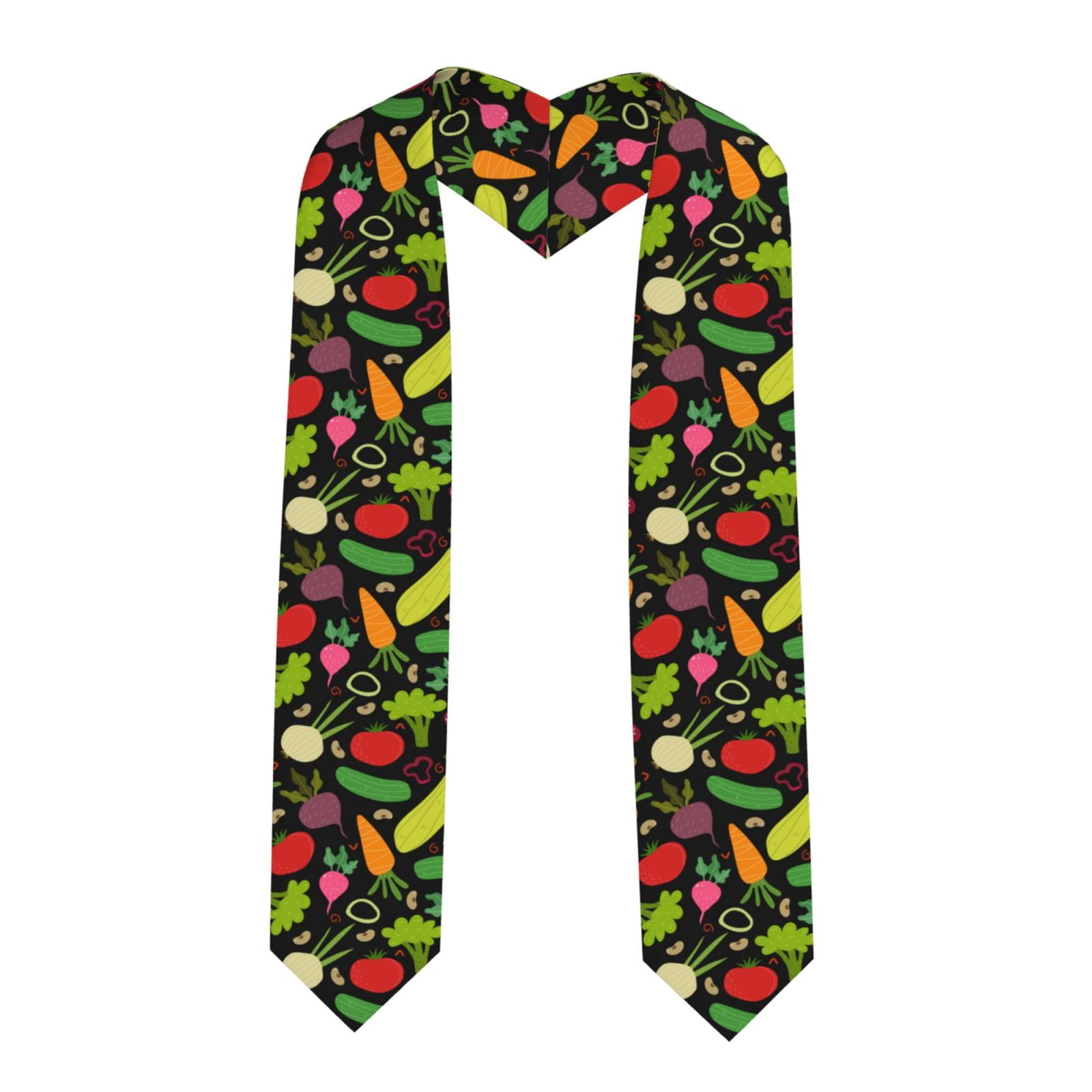 Hirioo Cartoon Vegetables for 72" Graduation Shawl Stole Unisex Adults ...