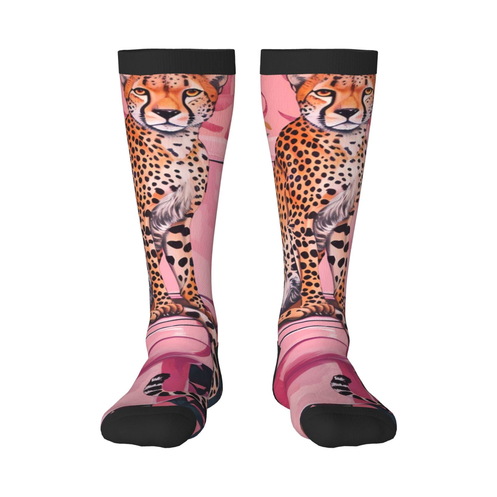 Hirioo Cheetah On Toilet Humor Art for Adult Stockings Breathable Sock ...