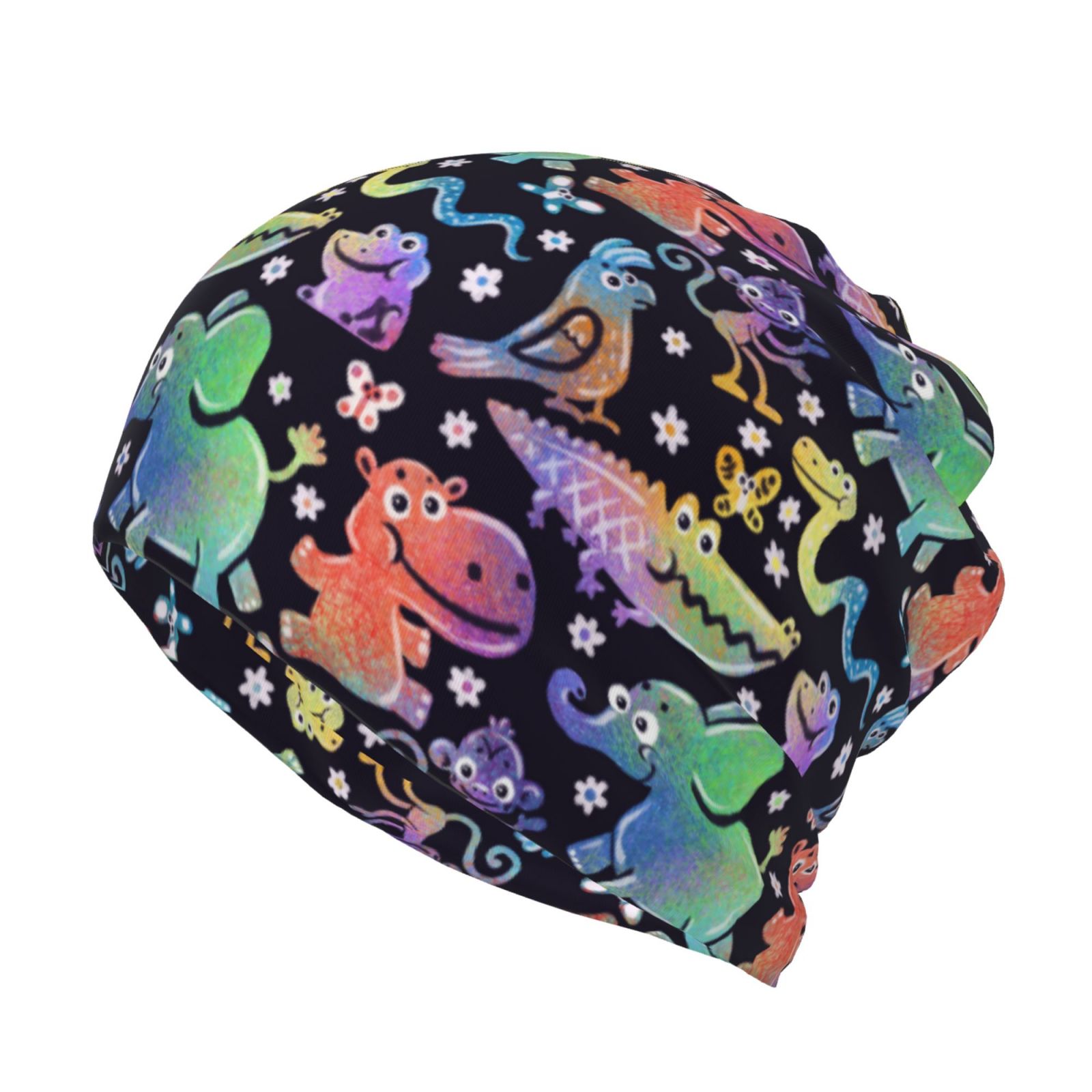 Hirioo Colorful Animals for Multifunction Beanie Hat for Men and Women ...