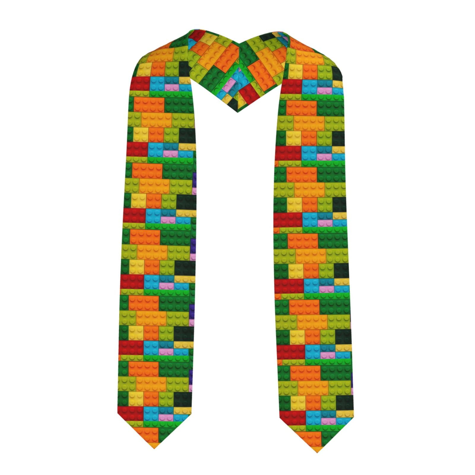 Hirioo Colorful Building Blocks for 72" Graduation Shawl Stole Unisex ...