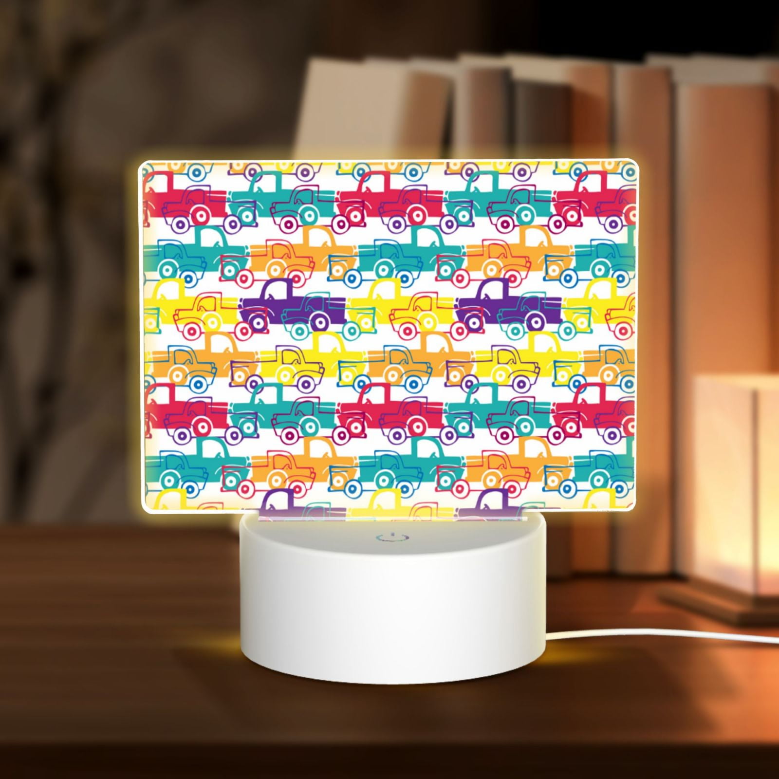 Hirioo Colorful Car for Rectangular Acrylic with Night Light Best Gifts ...