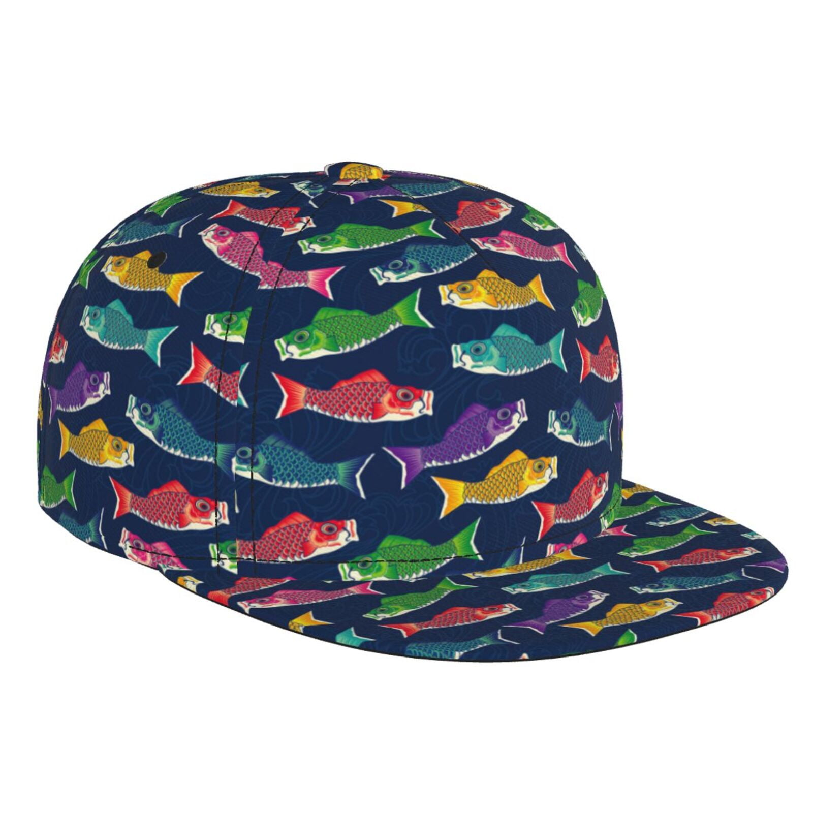 Hirioo Colorful Carp Streamer 1 for Baseball Cap Men Cap Flat Brim for ...