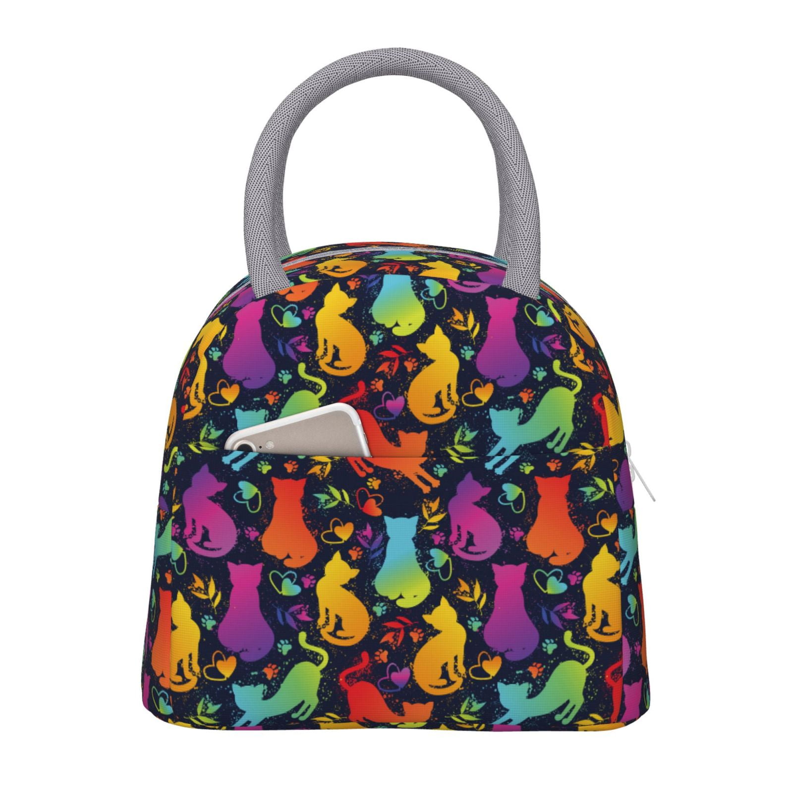 Hirioo Colorful Cats for Eco-friendly Lunch Box,Leakproof Lunch Box for ...