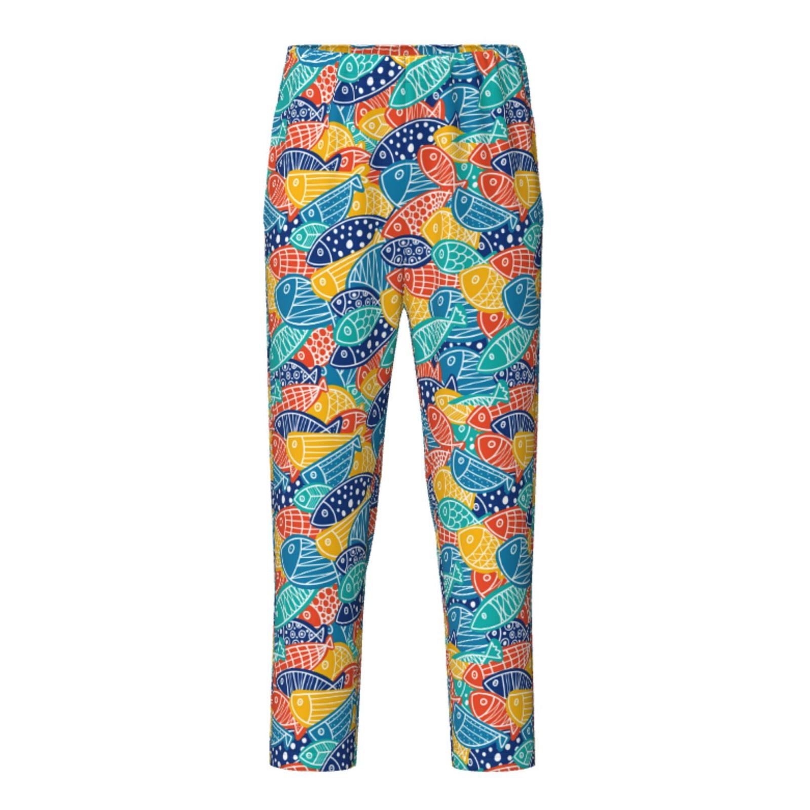 Hirioo Colorful Fish 1 for Teenagers' Pajama Pants Womens Lounge Pants ...