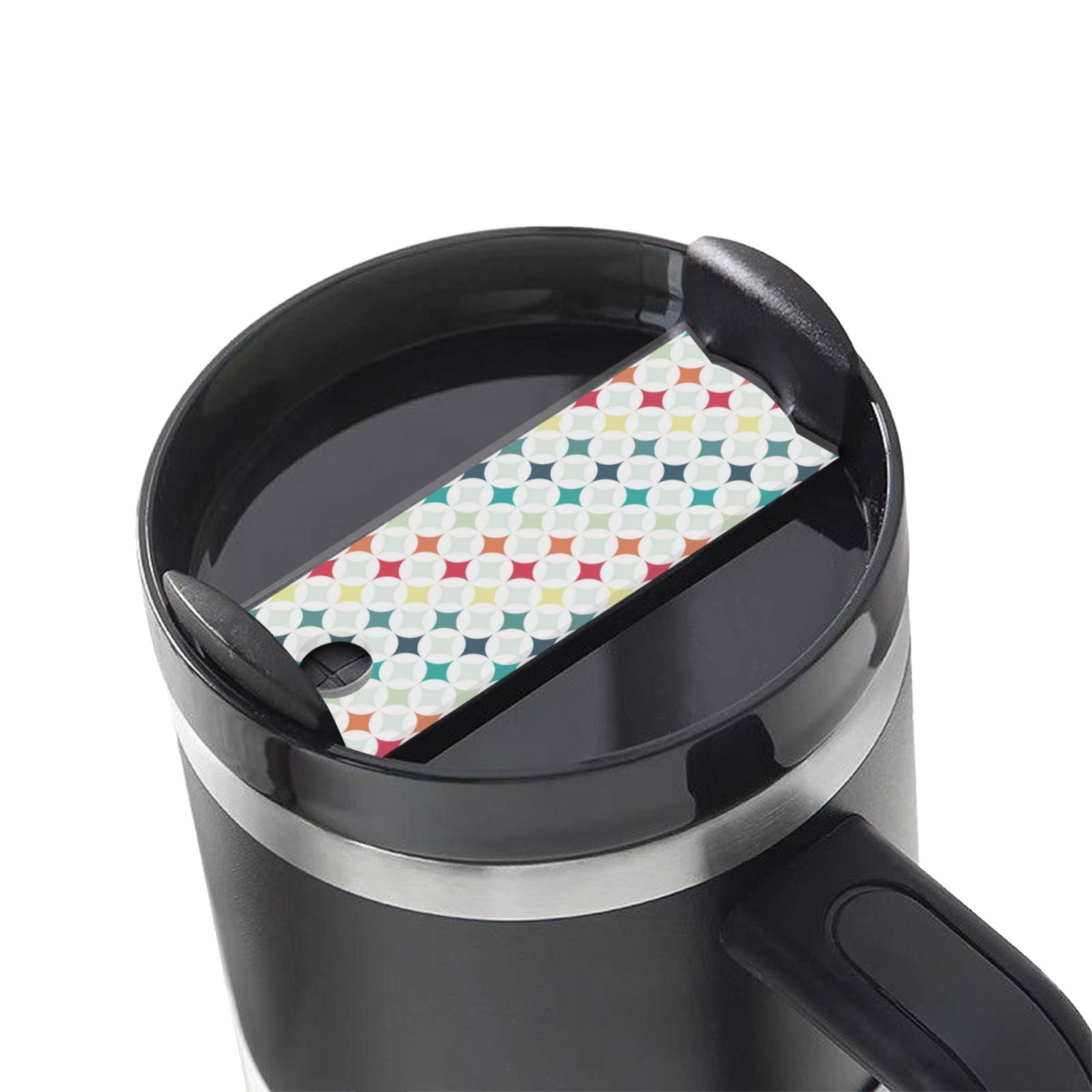 Hirioo Colorful Geometric for Stanley Cup Lid Nameplate Personalized ...