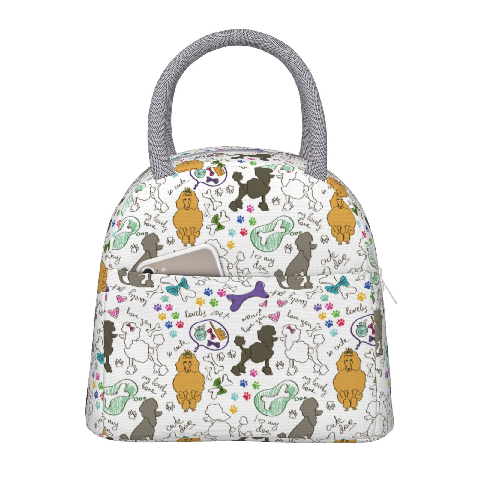 Hirioo Colorful Poodle Dog for Eco-friendly Lunch Box,Leakproof Lunch ...