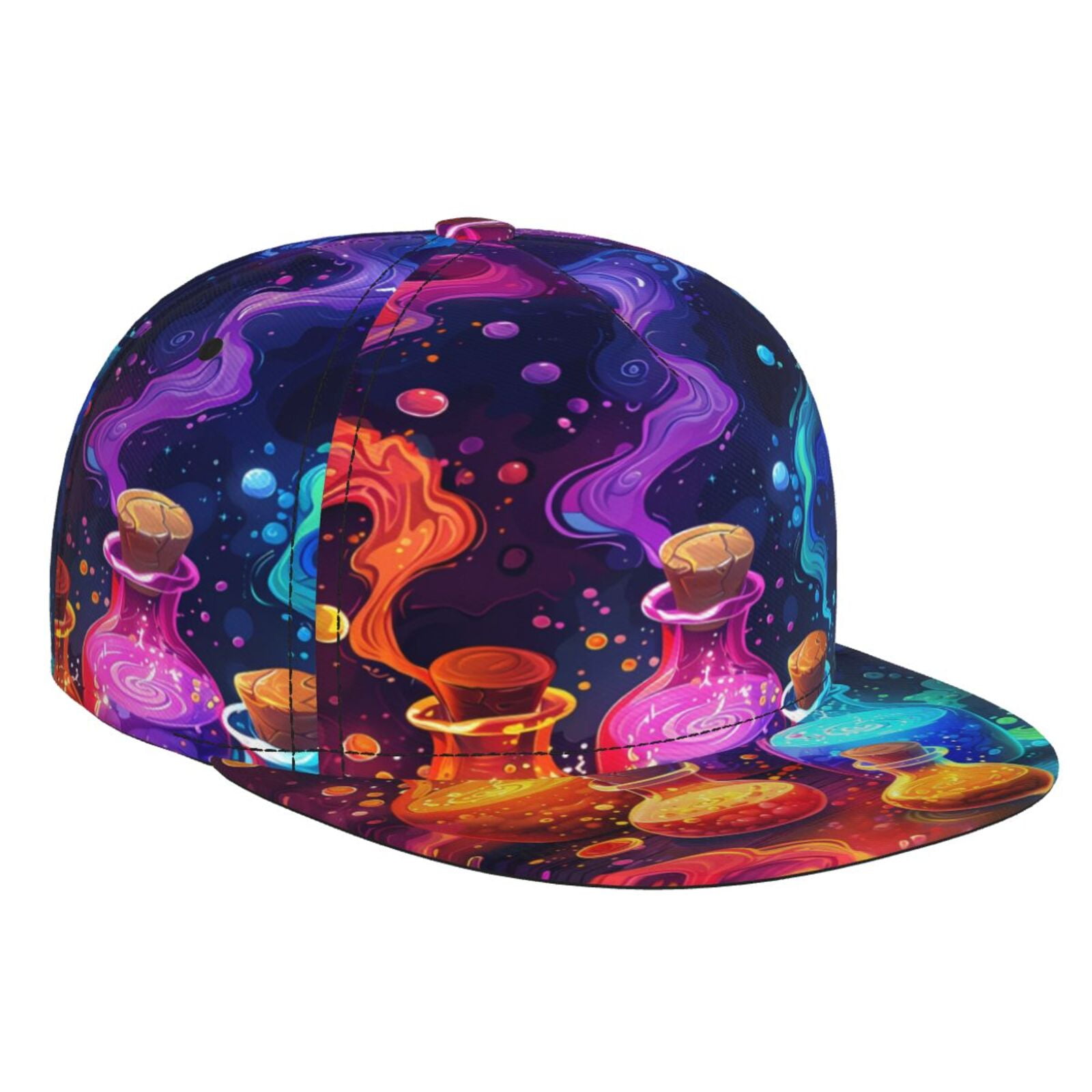 Hirioo Colorful Potion Bottles Magic for Baseball Cap Men Cap Flat Brim ...