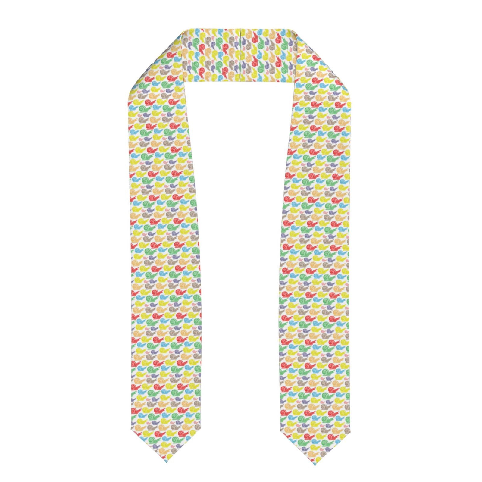 Hirioo Colorful Snails for 72" Graduation Shawl Stole Unisex Adults ...