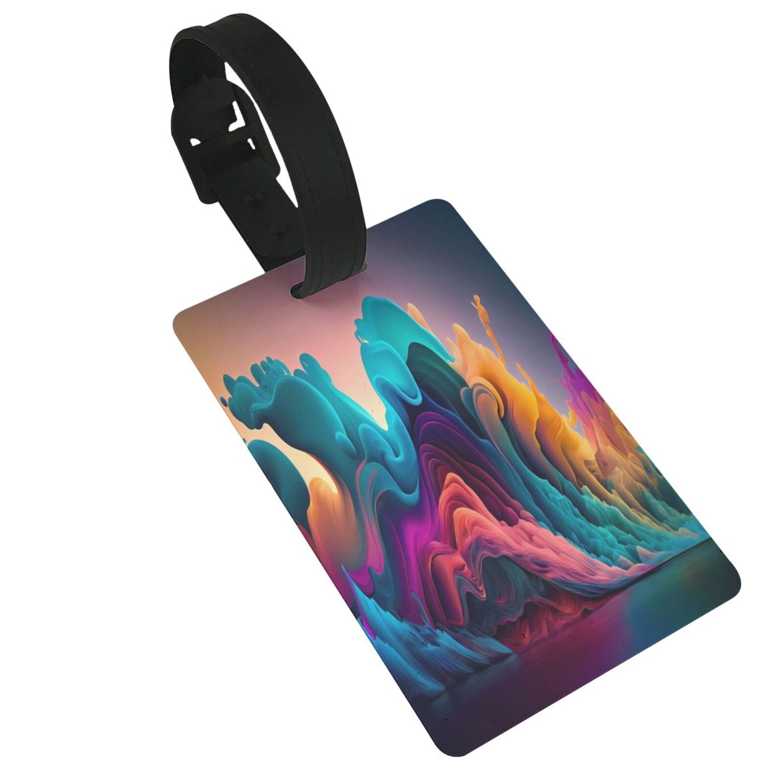 Hirioo Colorful Surreal Landscape for Luggage ID Tag with Adjustable ...