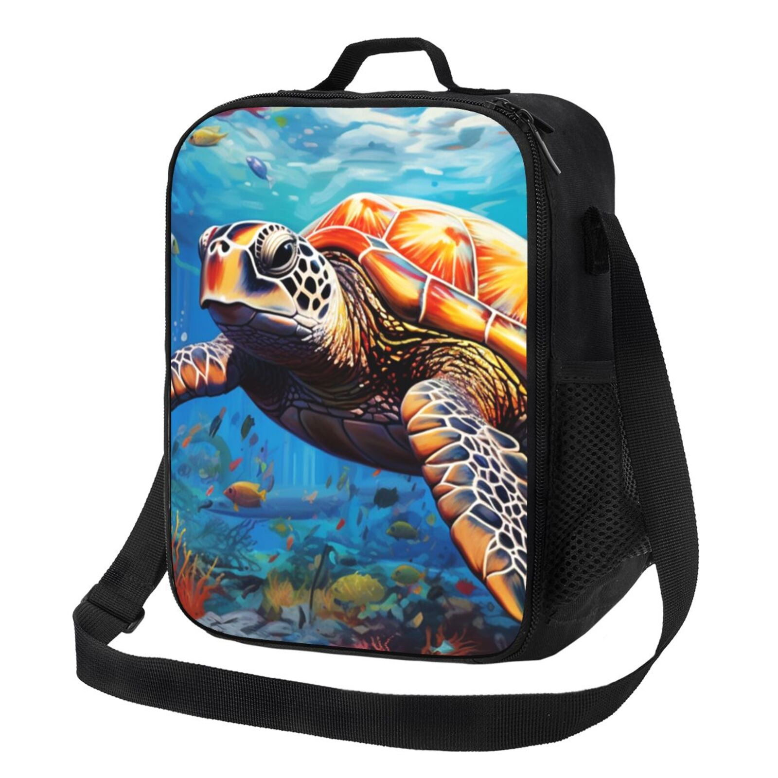 Hirioo Colorful Underwater Sea Turtle for Insulated Lunch Bag with ...