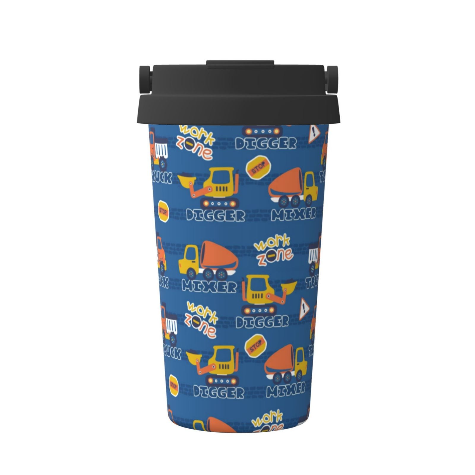 Hirioo Construction Vehicles for Coffee Travel Mug Insulated Coffee Mug ...