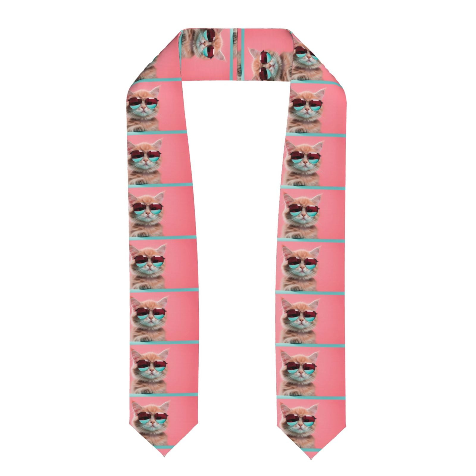 Hirioo Cool Cat Pink Sunglasses for 72" Graduation Shawl Stole Unisex ...