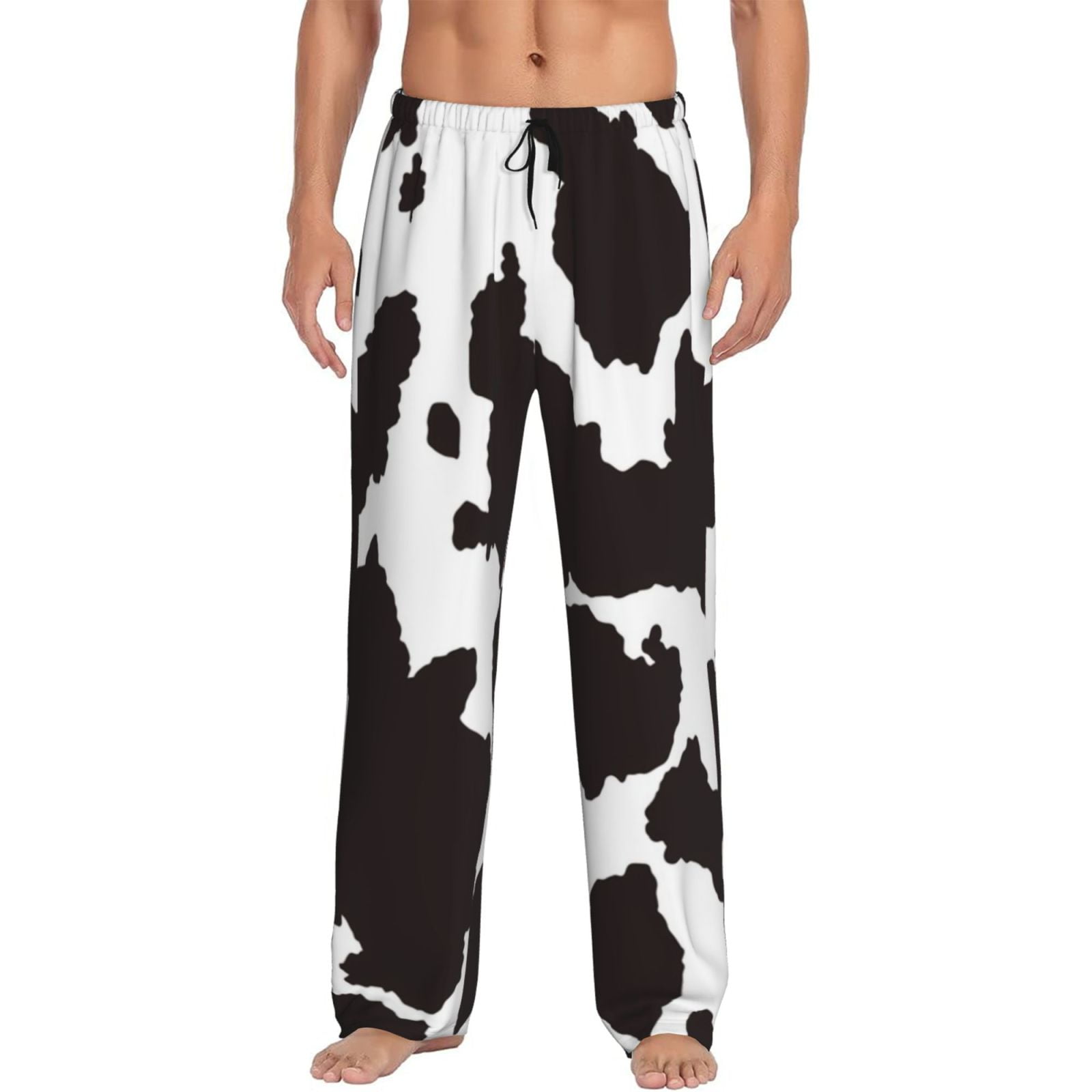 Hirioo Cow Skin 2 for Men's PJ Pajama Pants Sleep Pants Men's Home ...