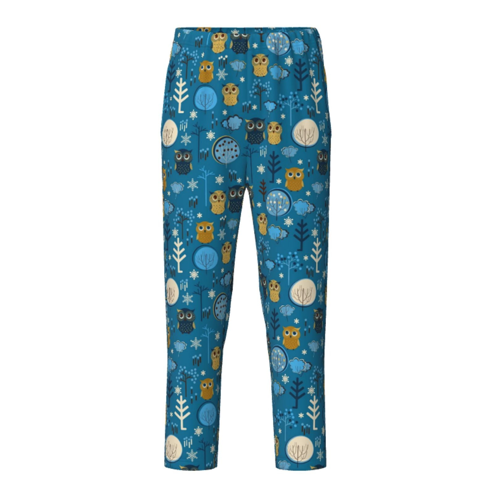 Hirioo Cute Colorful Owls And Trees for Teenagers' Pajama Pants Womens ...