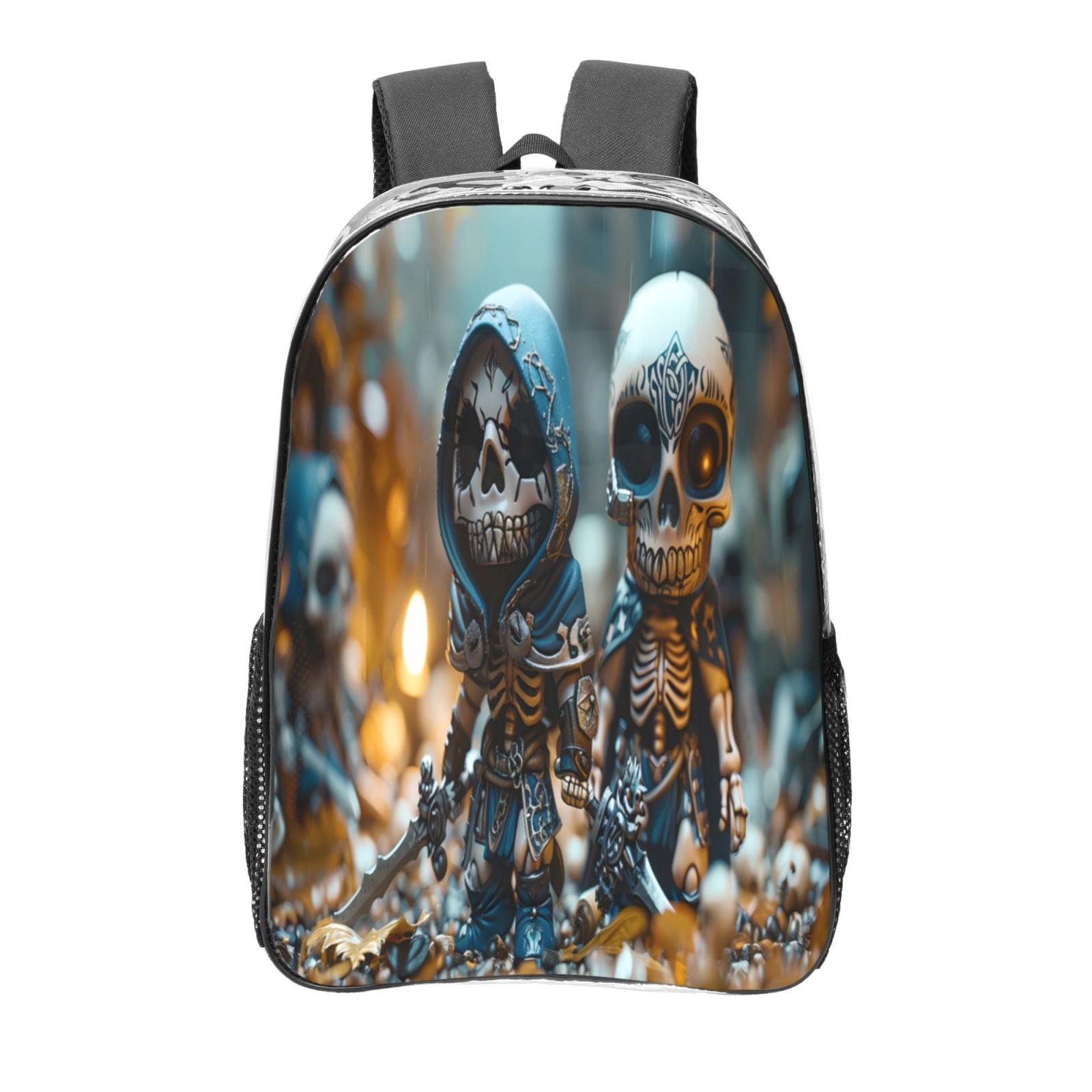 Hirioo Cute Skeletons Figurines for 16in Transparent Backpack Clear ...