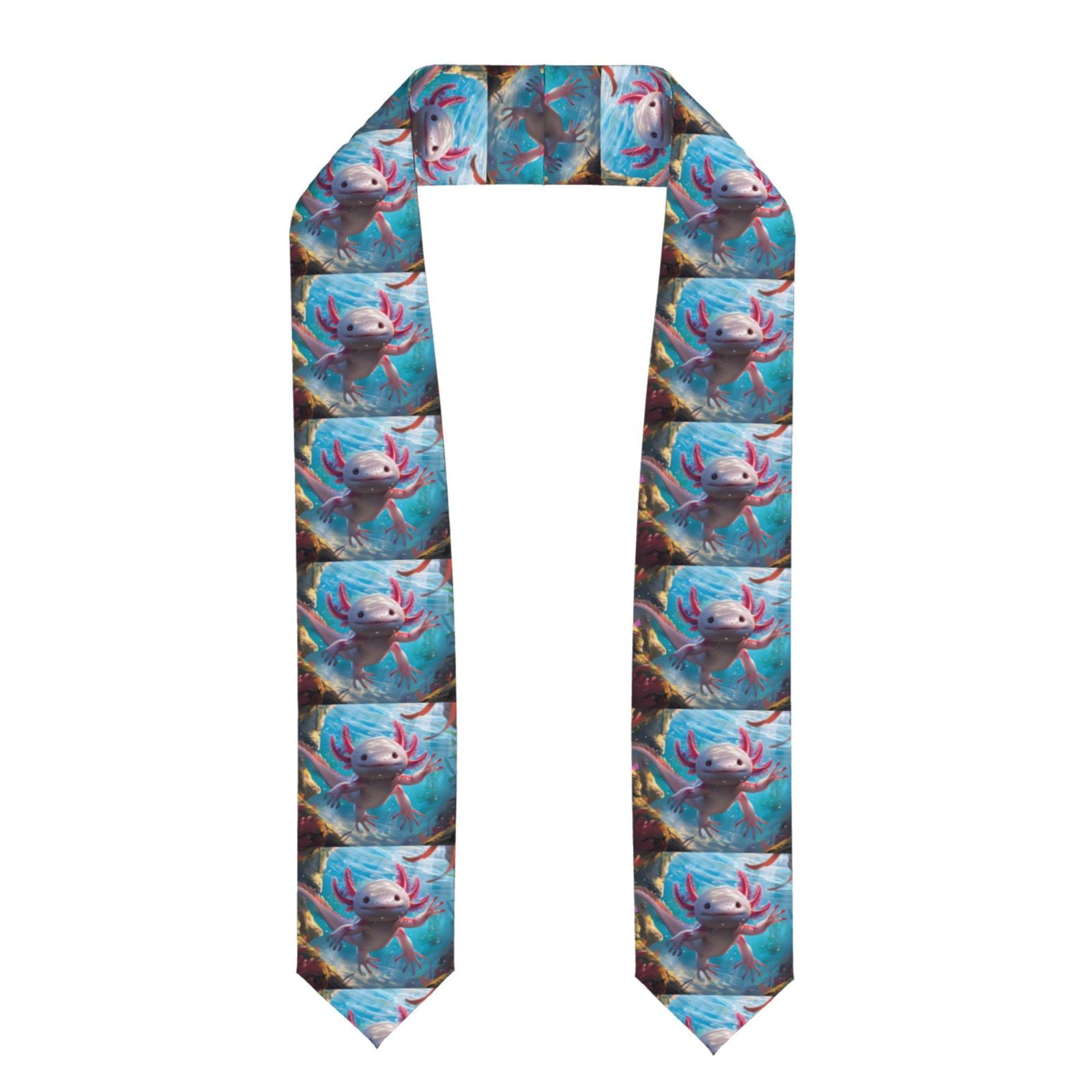 Hirioo Cute Underwater Axolotl for 72" Graduation Shawl Stole Unisex Adults Graduation Sash ...