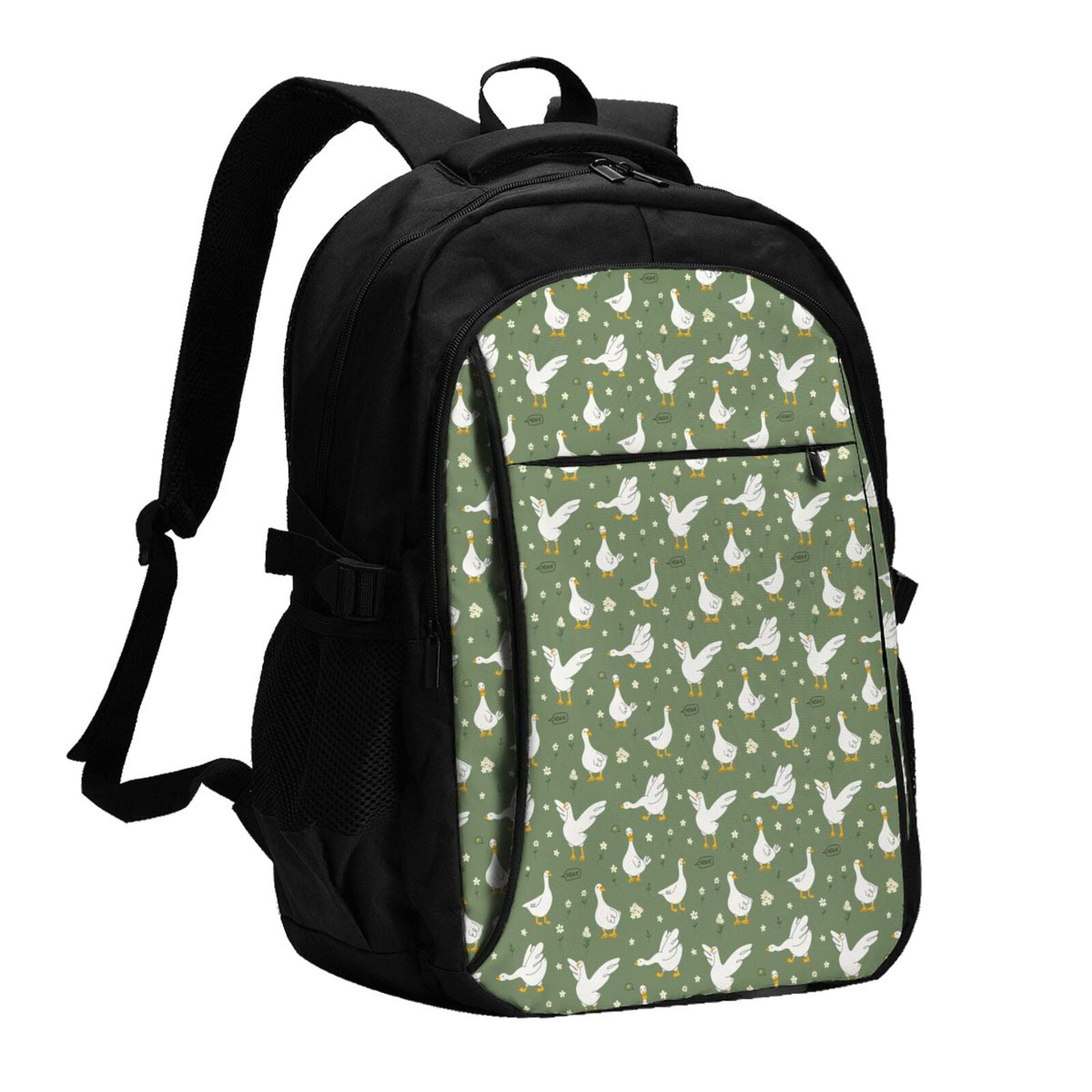 Hirioo Cute goose for Travel Laptop Backpack with USB Charging Port for ...