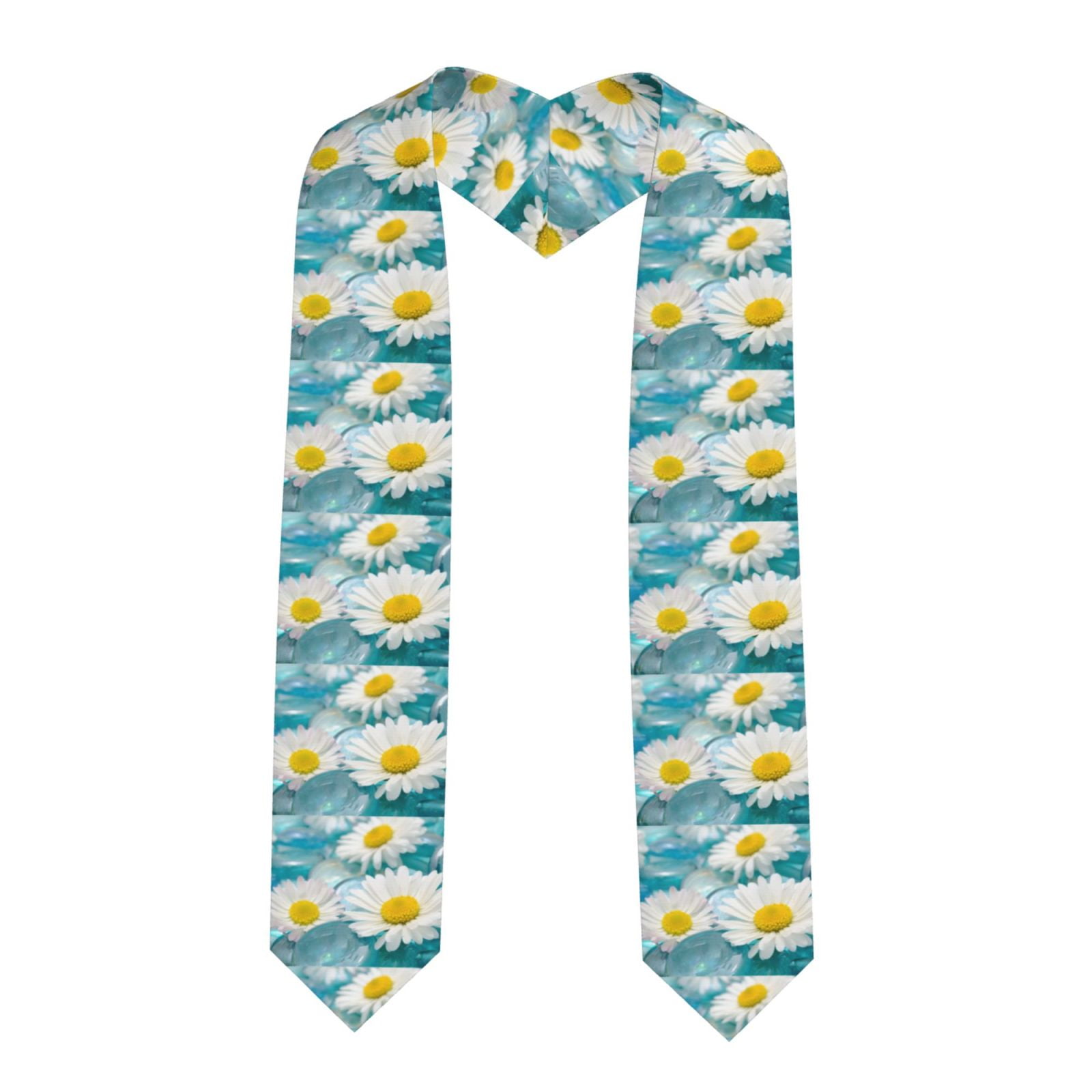 Hirioo Daisy Flowers for 72" Graduation Shawl Stole Unisex Adults ...
