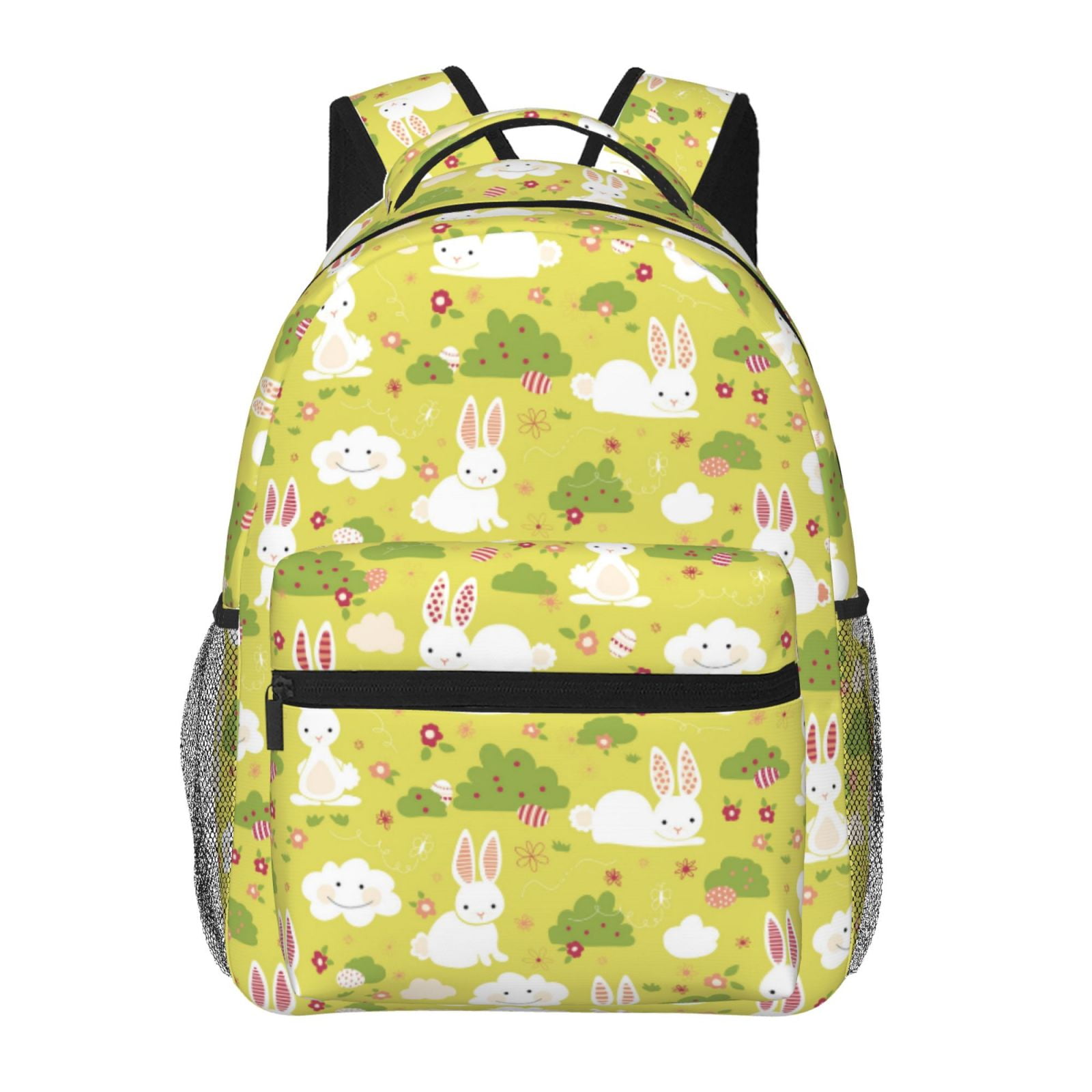 Hirioo Easter Bunny Print Laptop Backpack Lightweight Casual Travel ...
