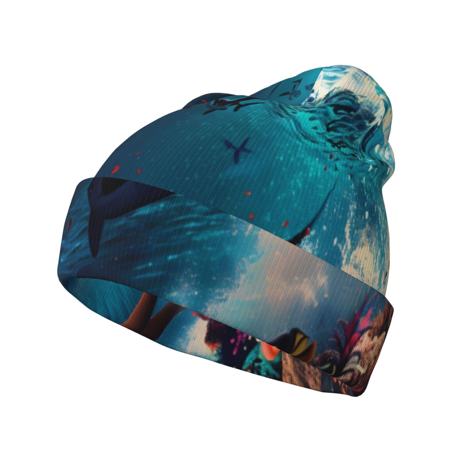 Hirioo Fantasy Underwater Adventure for Men's Knit Cuffed Beanie for ...