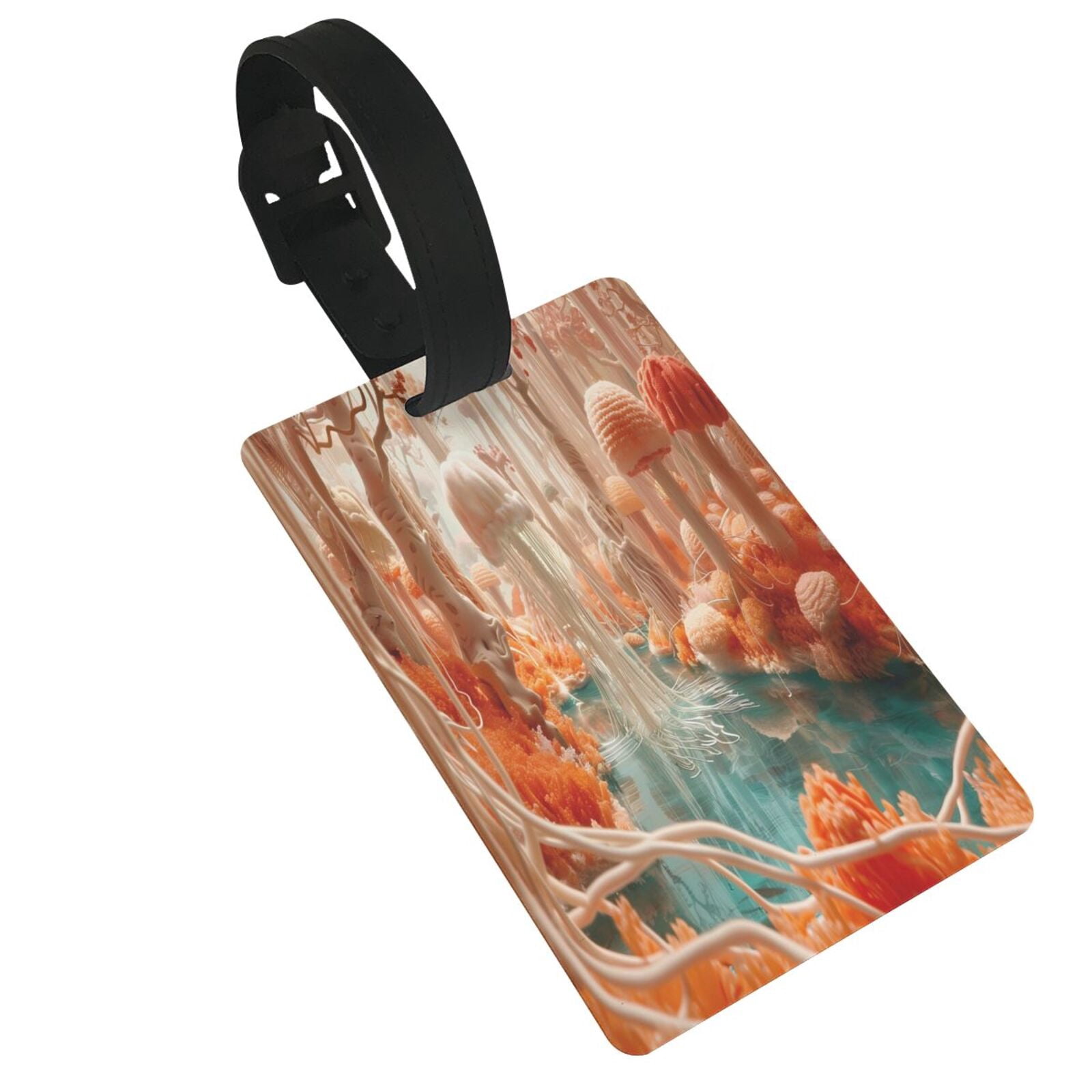 Hirioo Fantasy Underwater Jellyfish for Luggage ID Tag with Adjustable ...