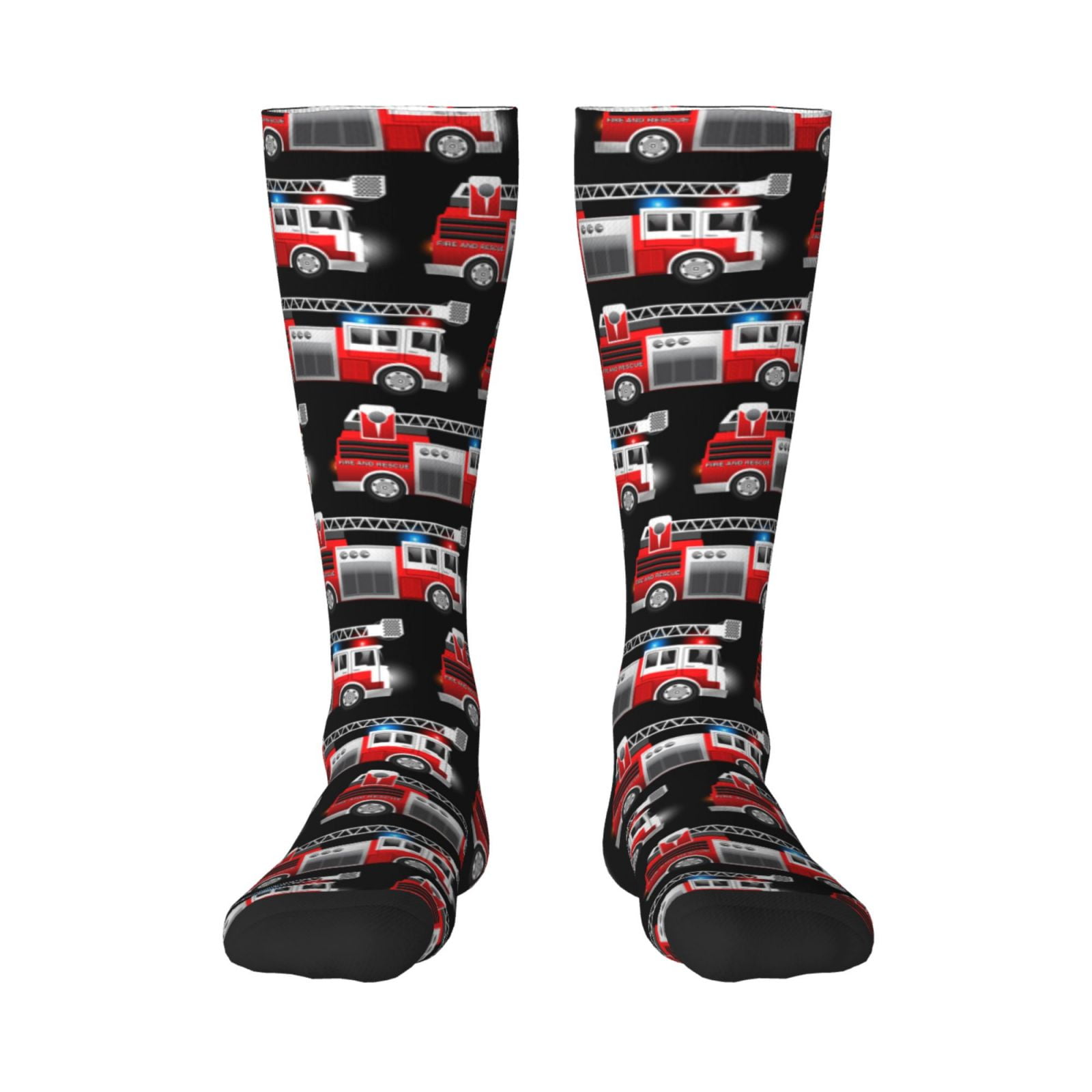 Hirioo Fire and Rescue Truck for Adult Stockings Breathable Sock Non ...