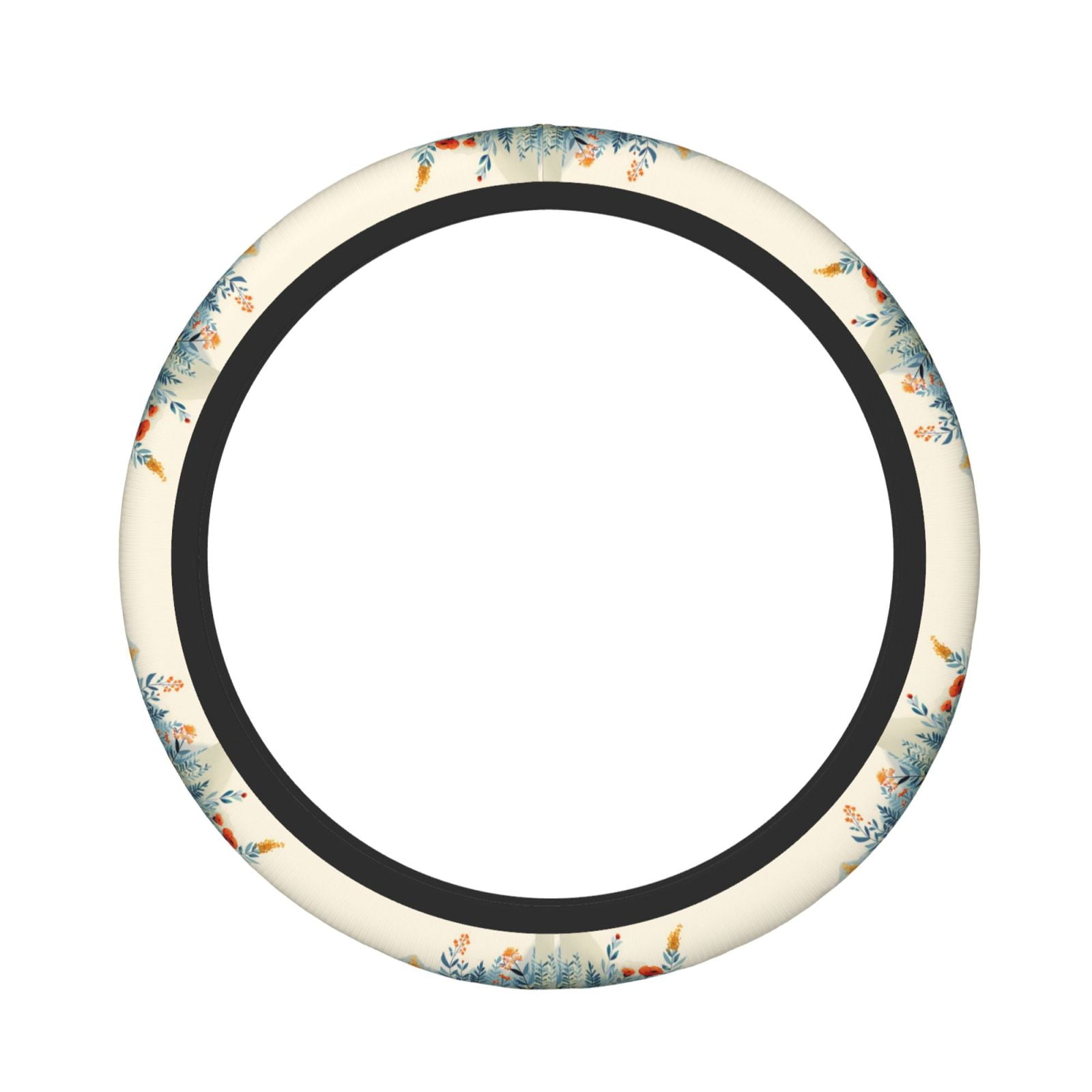 Hirioo Floral Mountain Landscape for Elastic Stretch Steering Wheel ...