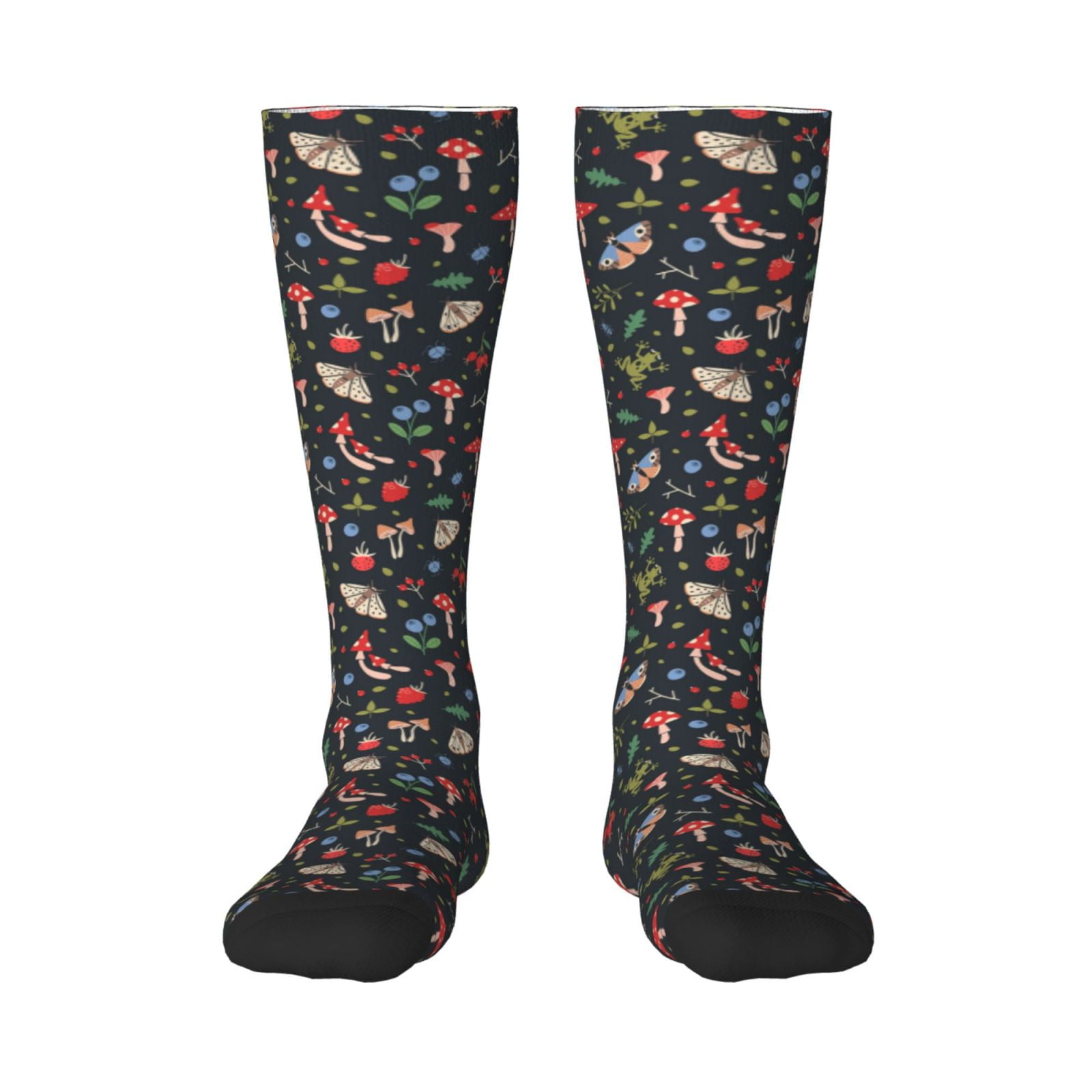 Hirioo Forest Flora and Insects for Adult Stockings Breathable Sock Non-Pilling,Contrasting ...