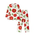 Hirioo Fresh Red Tomato for Men's Pajama Sets 2 Piece Pjs Men's Long ...
